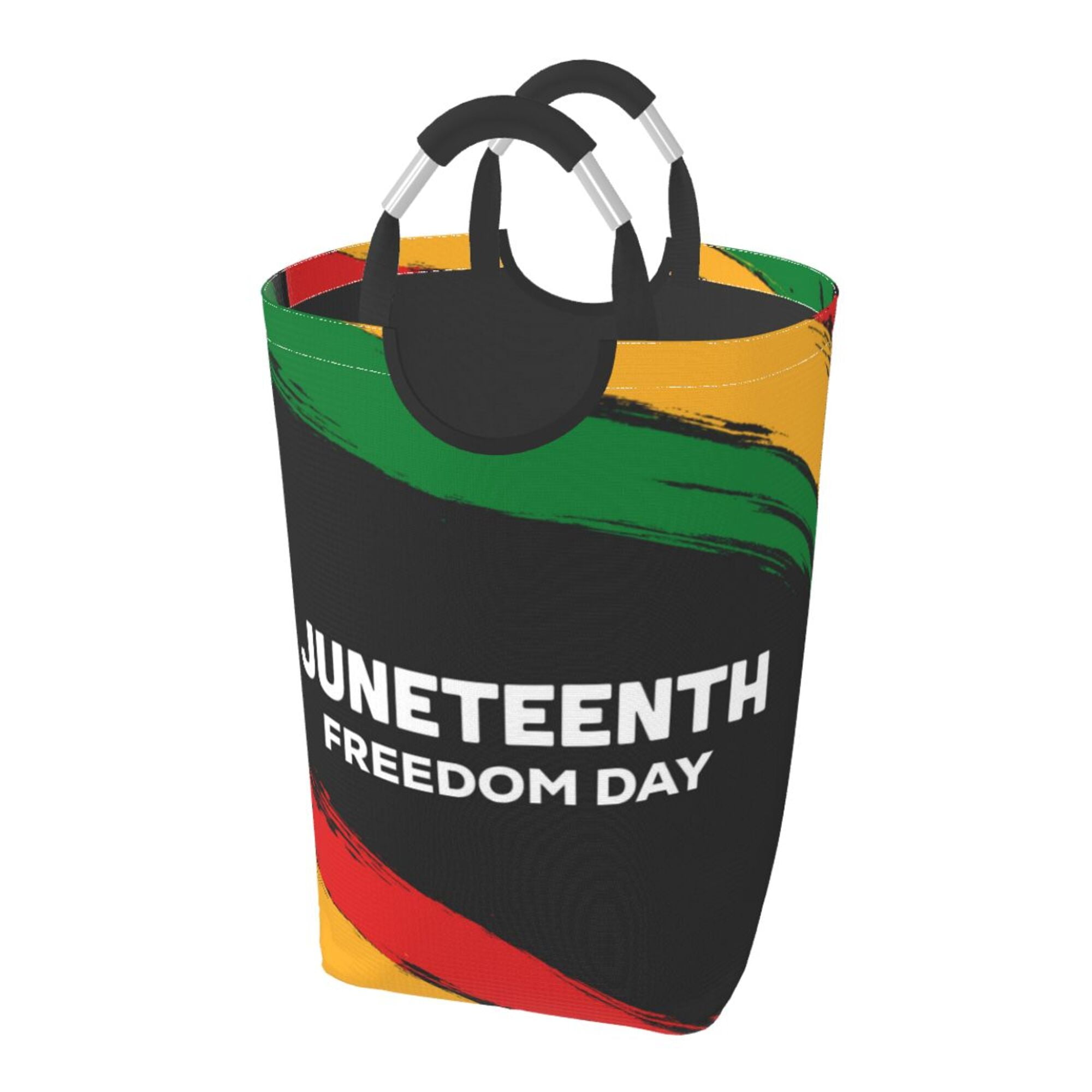 DouZhe 50L Rectangular Laundry Basket, Black History Freedom Day Prints ...