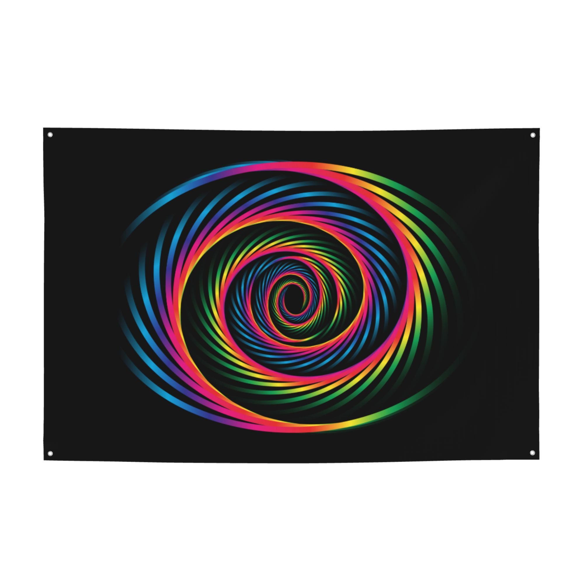 DouZhe Abstract Rainbow Vortex Sign Banner, Hanging Banners Backdrop ...