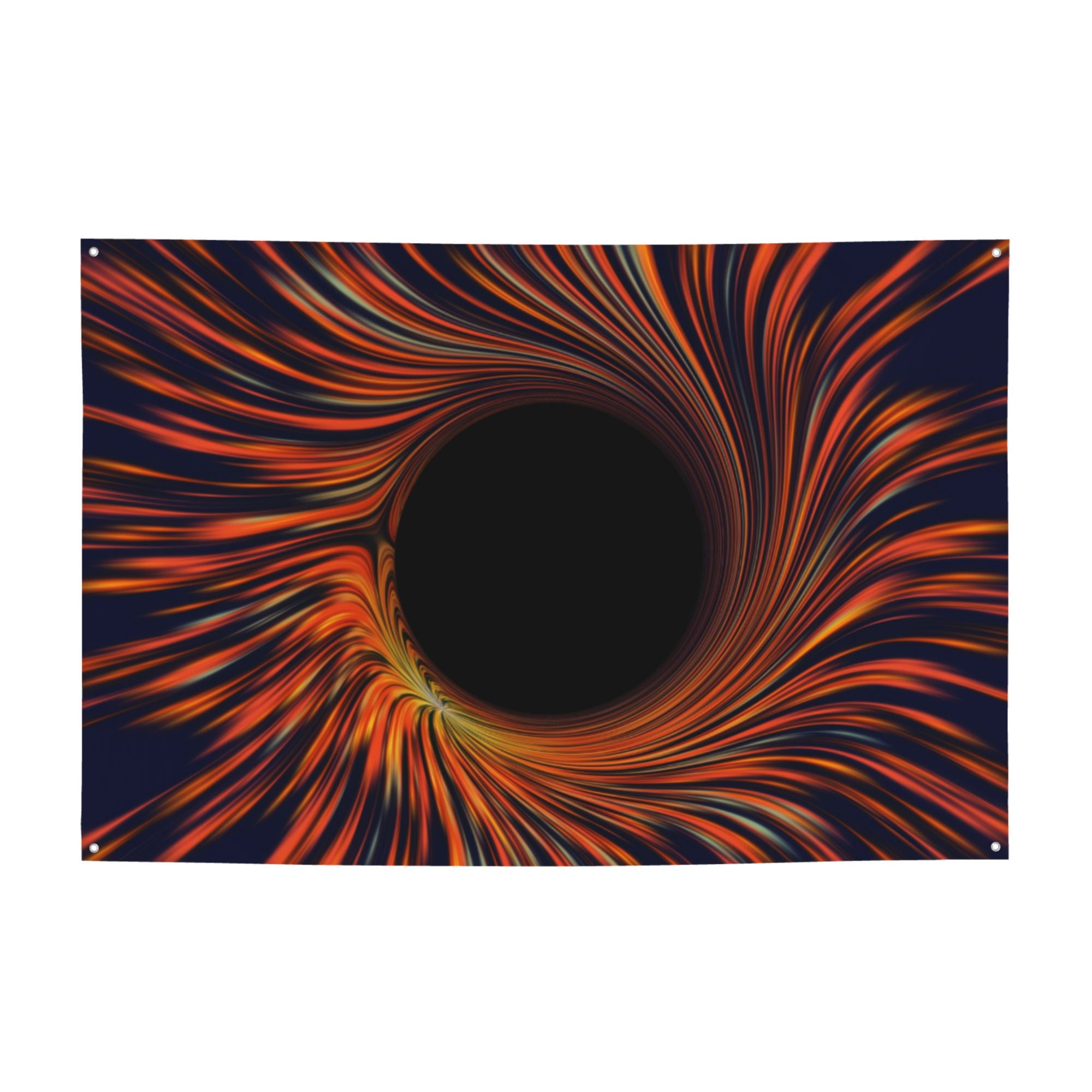 DouZhe Abstract Spiral Swirl Sign Banner, Geometric Curve Hanging ...