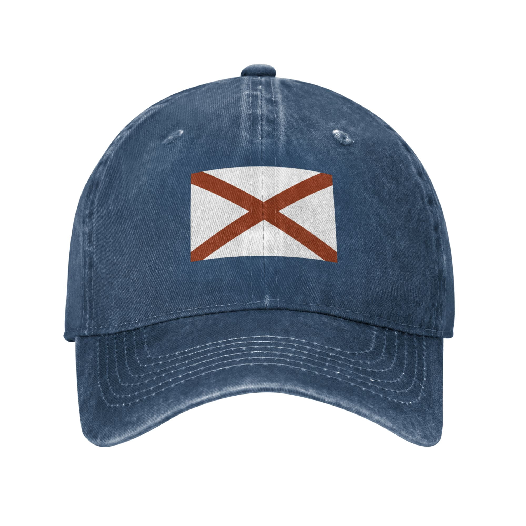 DouZhe Adjustable Washed Cotton Baseball Cap - Alabama State Seal Flag ...