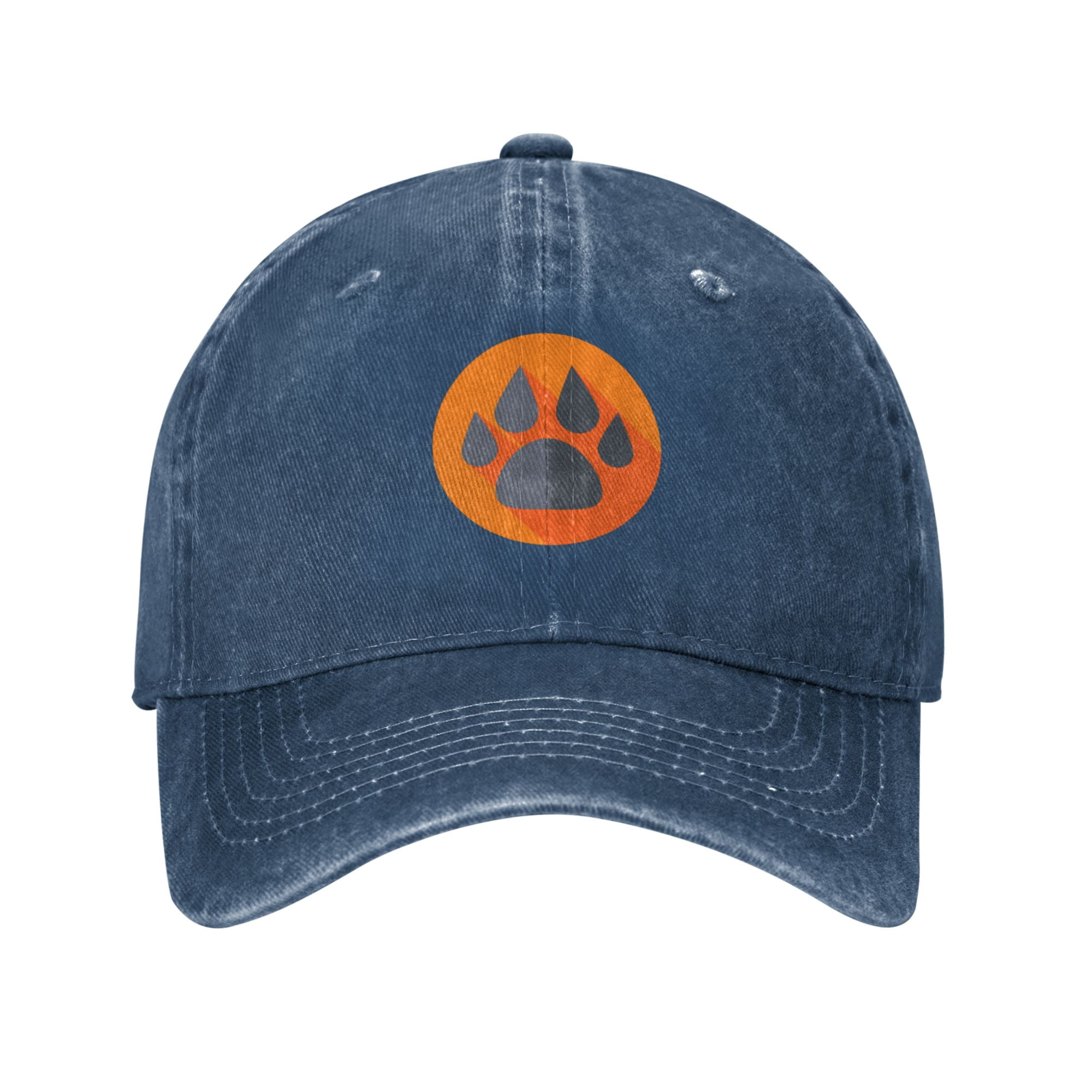 DouZhe Adjustable Washed Cotton Baseball Cap - Animals Paw Prints ...