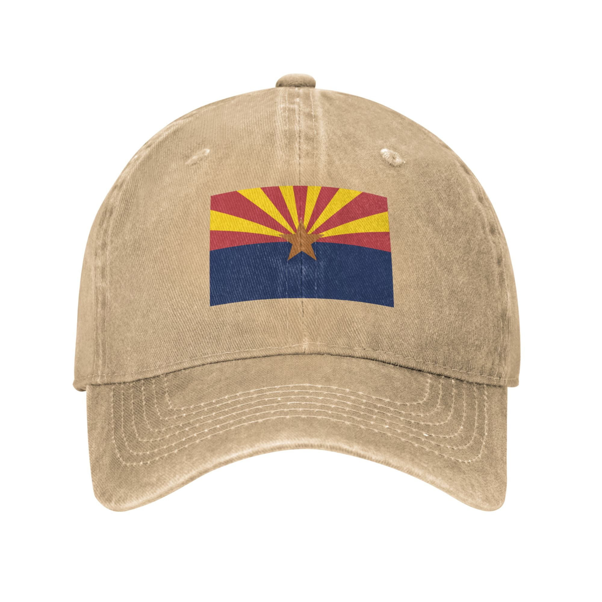 DouZhe Adjustable Washed Cotton Baseball Cap - Arizona State Flag ...