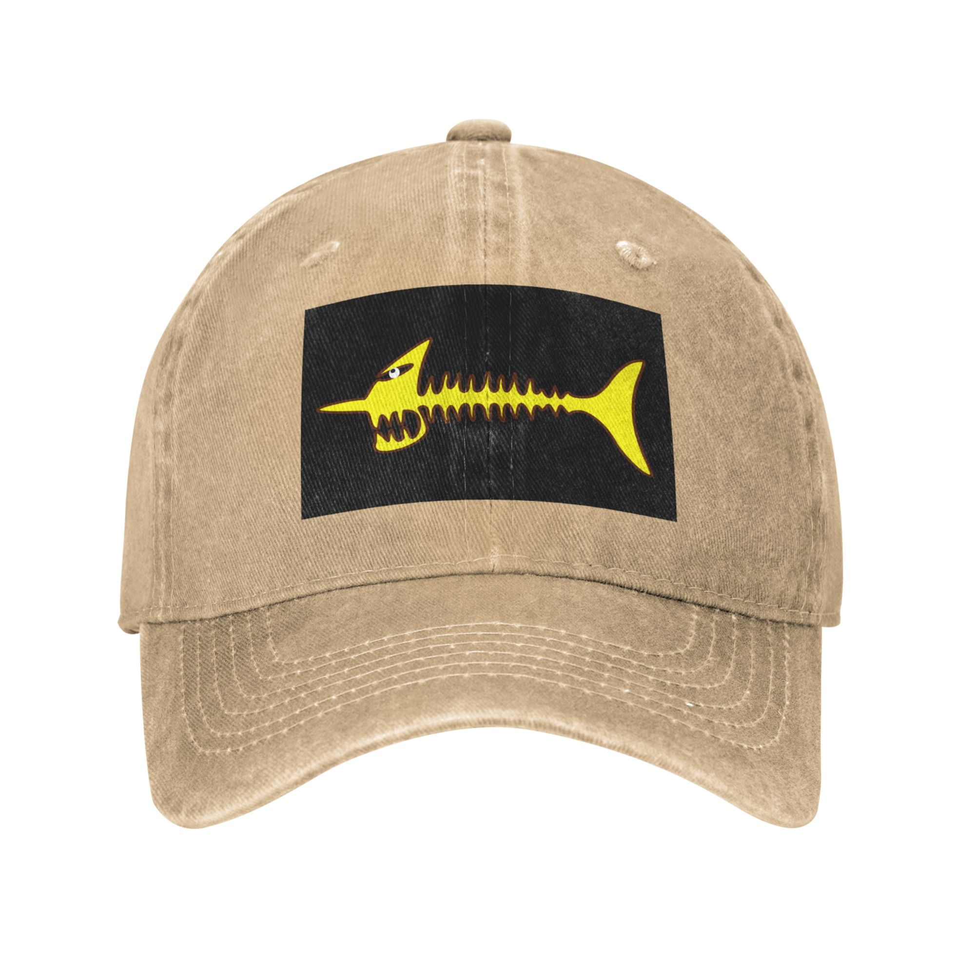 DouZhe Adjustable Washed Cotton Baseball Cap - Cartoon Devil Fish ...