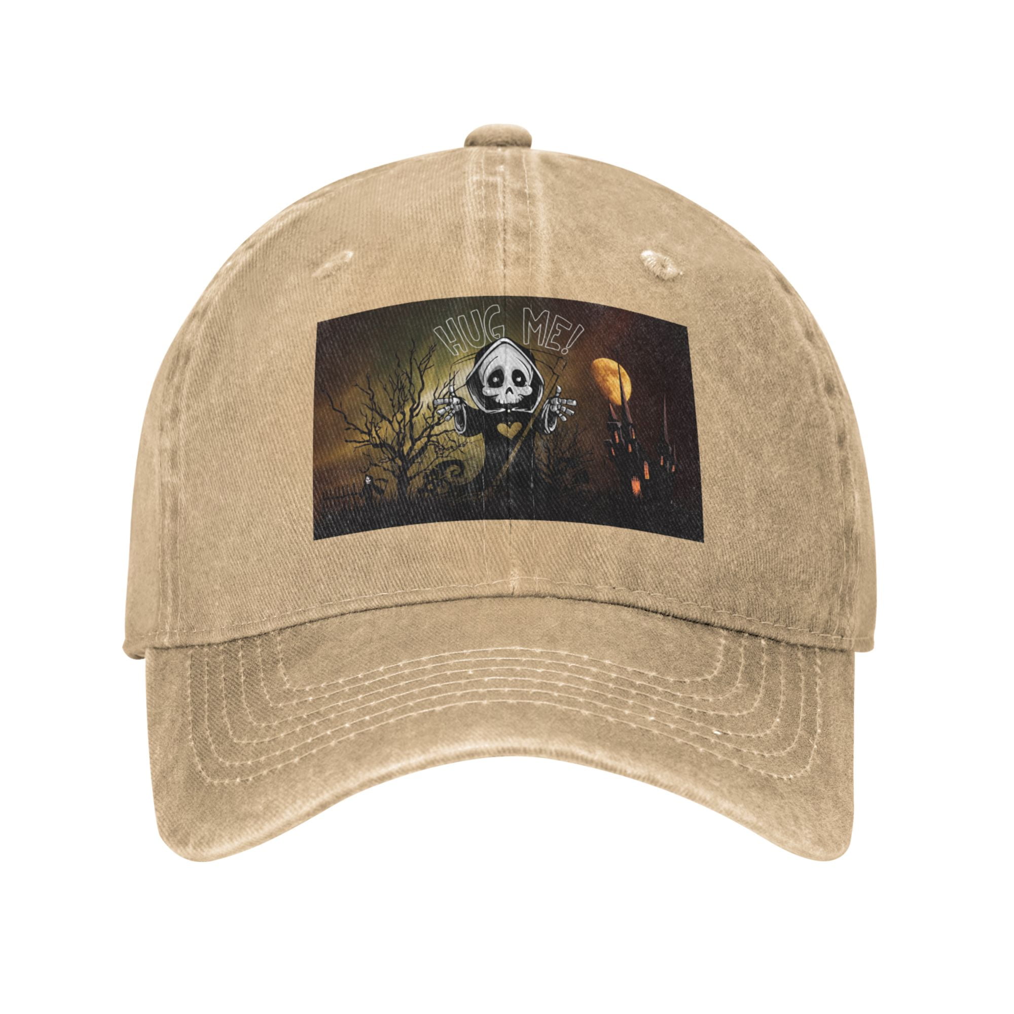 DouZhe Adjustable Washed Cotton Baseball Cap - Cute Death Grim Mascot ...
