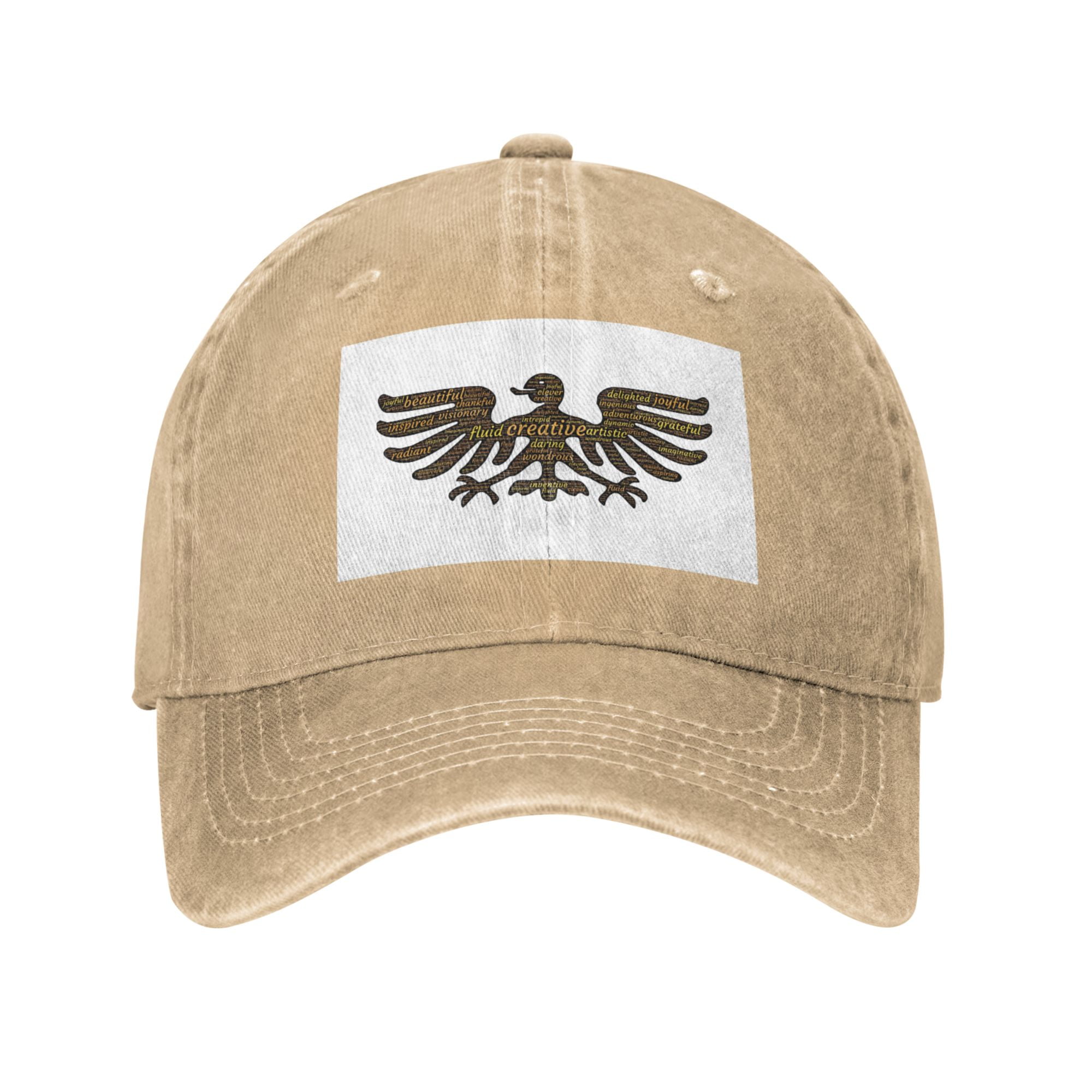 DouZhe Adjustable Washed Cotton Baseball Cap - Eagle Mayan Symbol ...