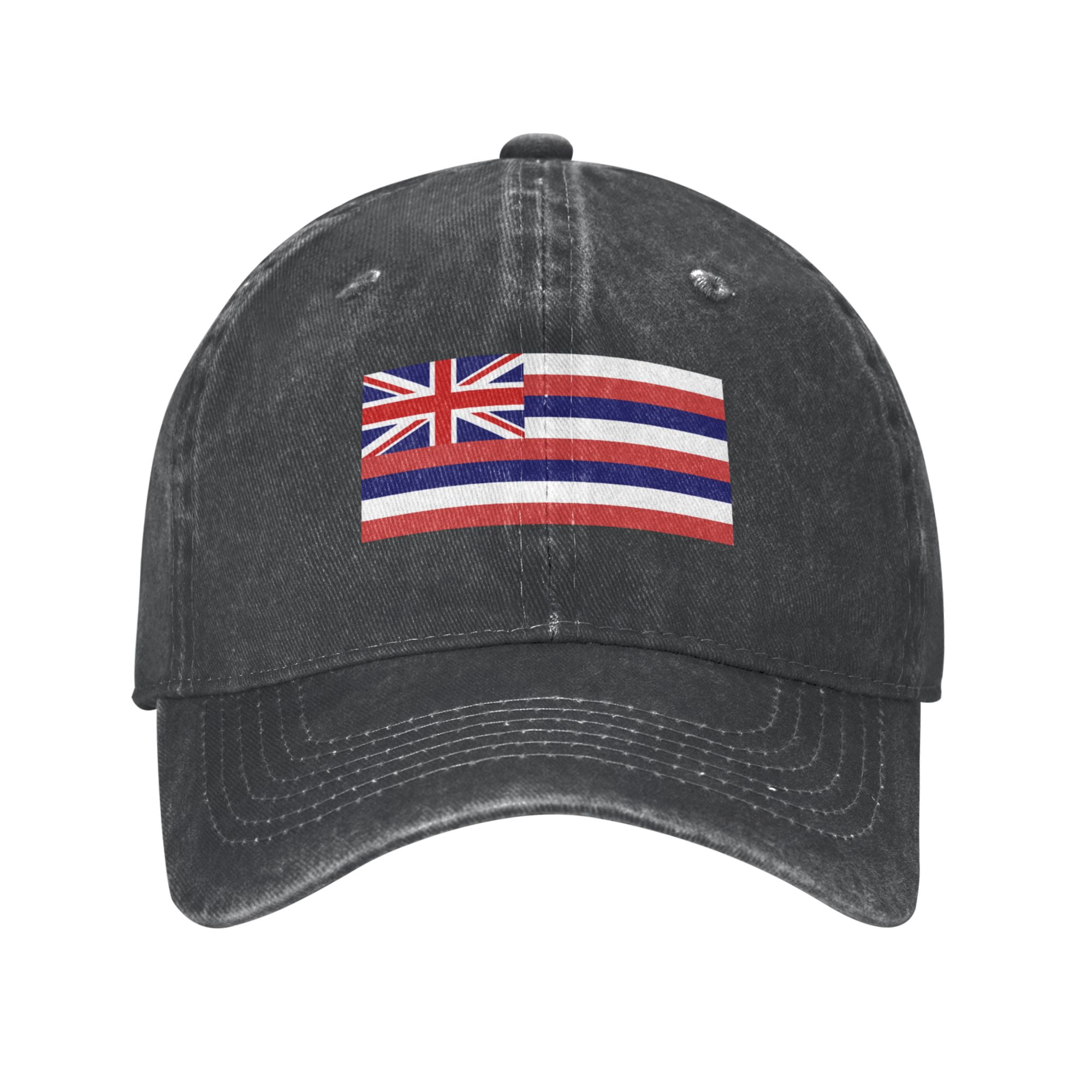 DouZhe Adjustable Washed Cotton Baseball Cap - Hawaii State Stripes ...