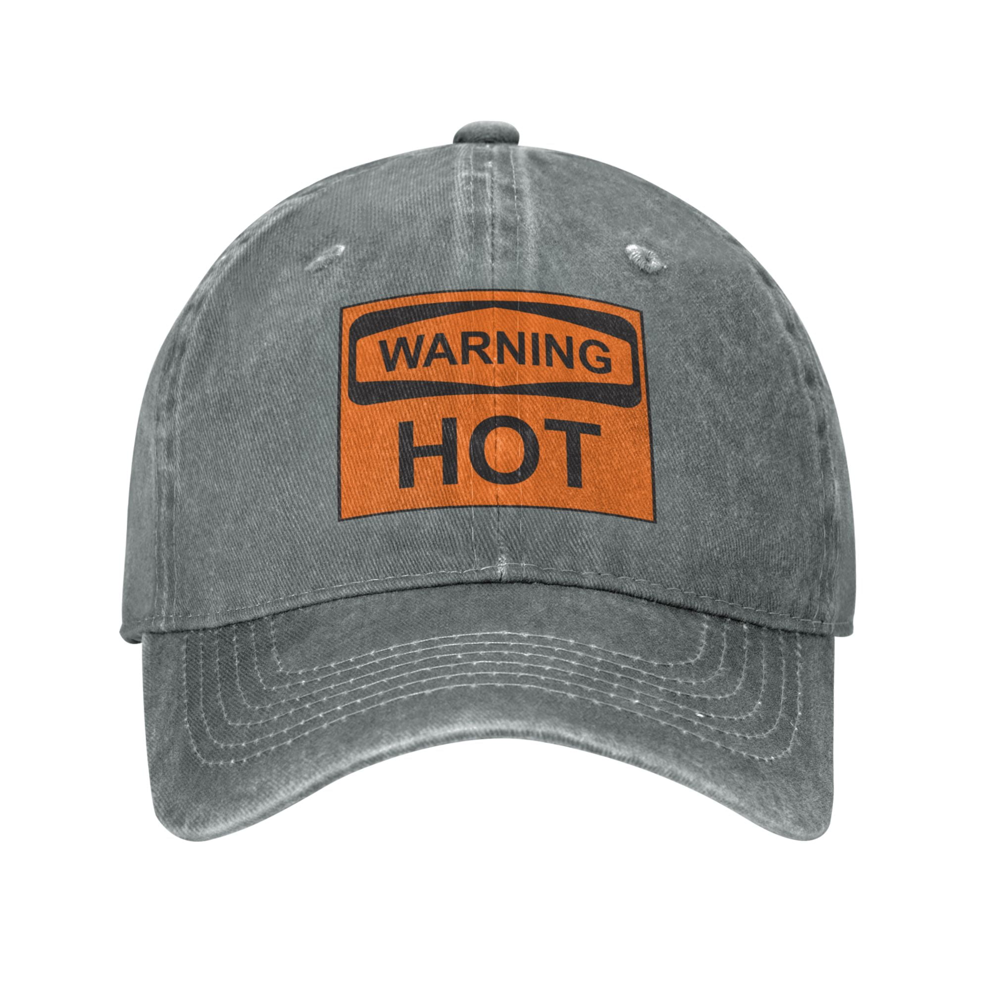 DouZhe Adjustable Washed Cotton Baseball Cap - Hot Danger Warning Sign ...