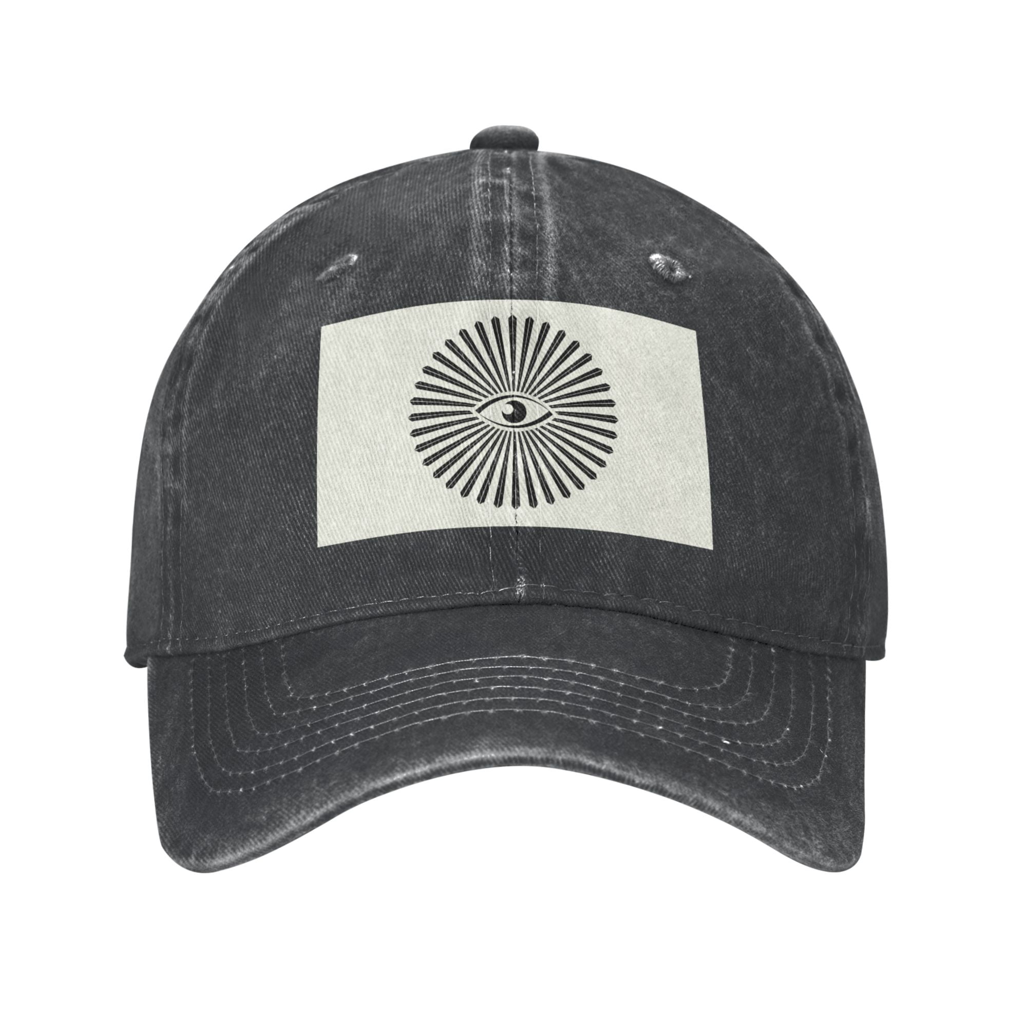 DouZhe Adjustable Washed Cotton Baseball Cap - Masonic Freemason Eye ...