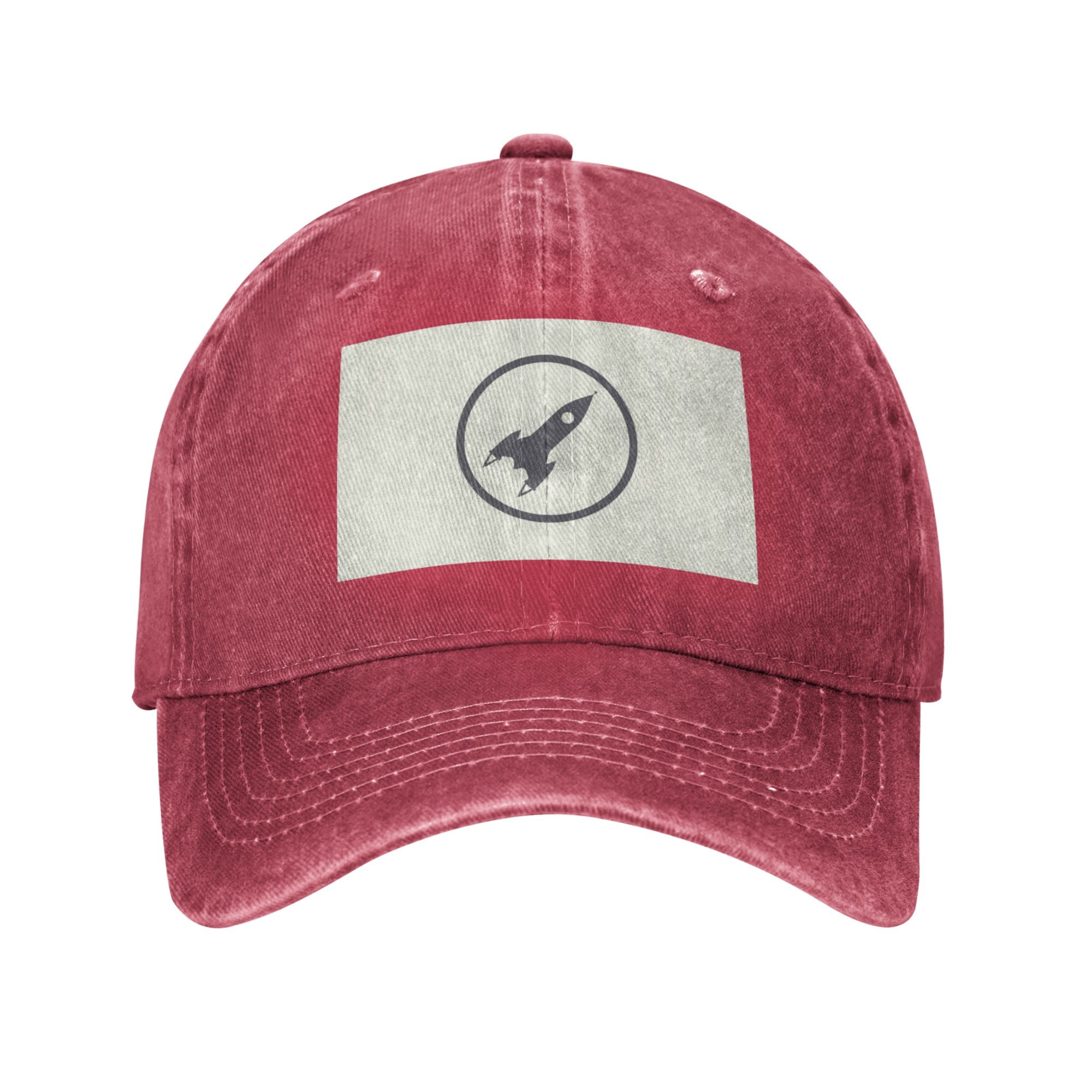 DouZhe Adjustable Washed Cotton Baseball Cap - Rocket Icon Symbol ...