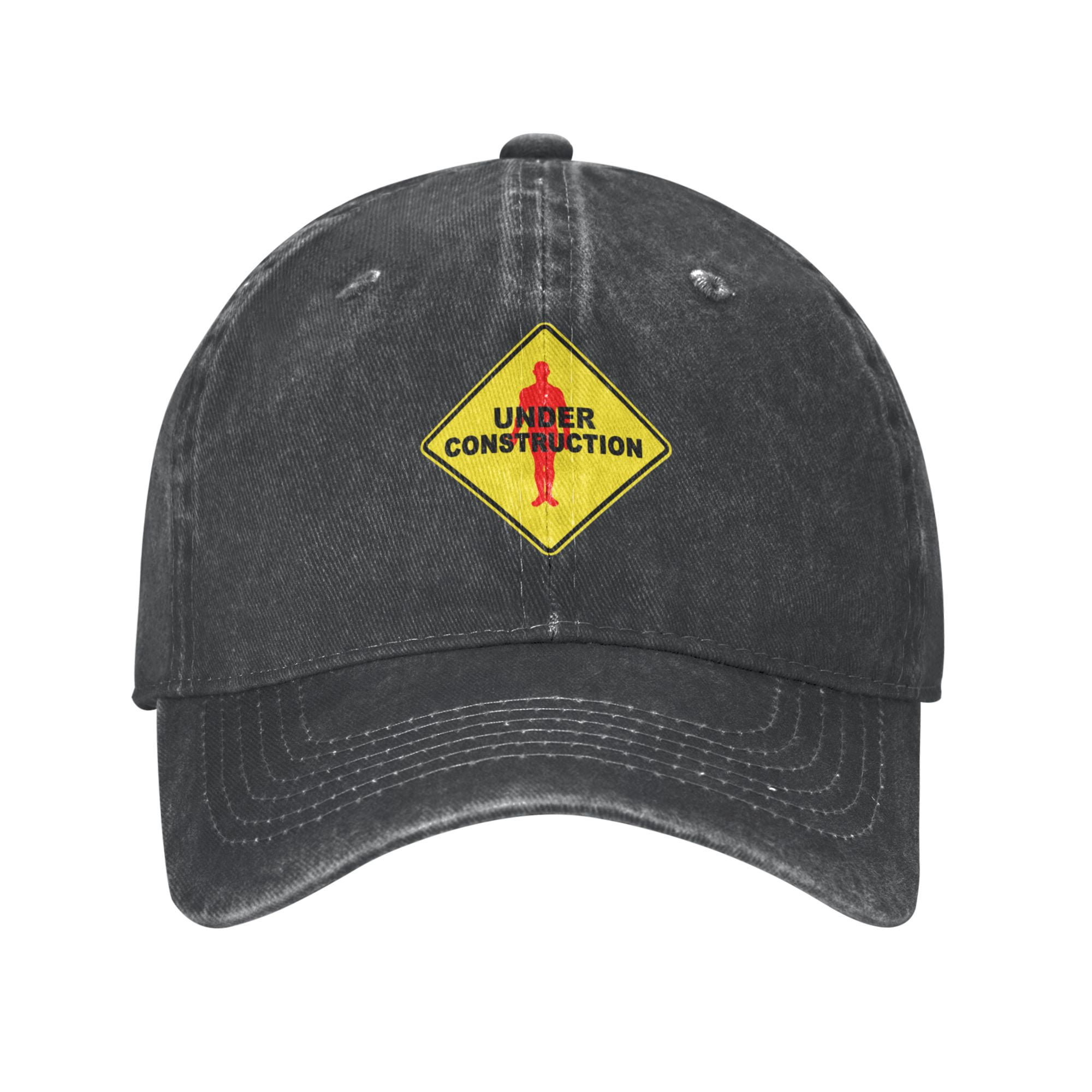 DouZhe Adjustable Washed Cotton Baseball Cap - Under Construction Work ...