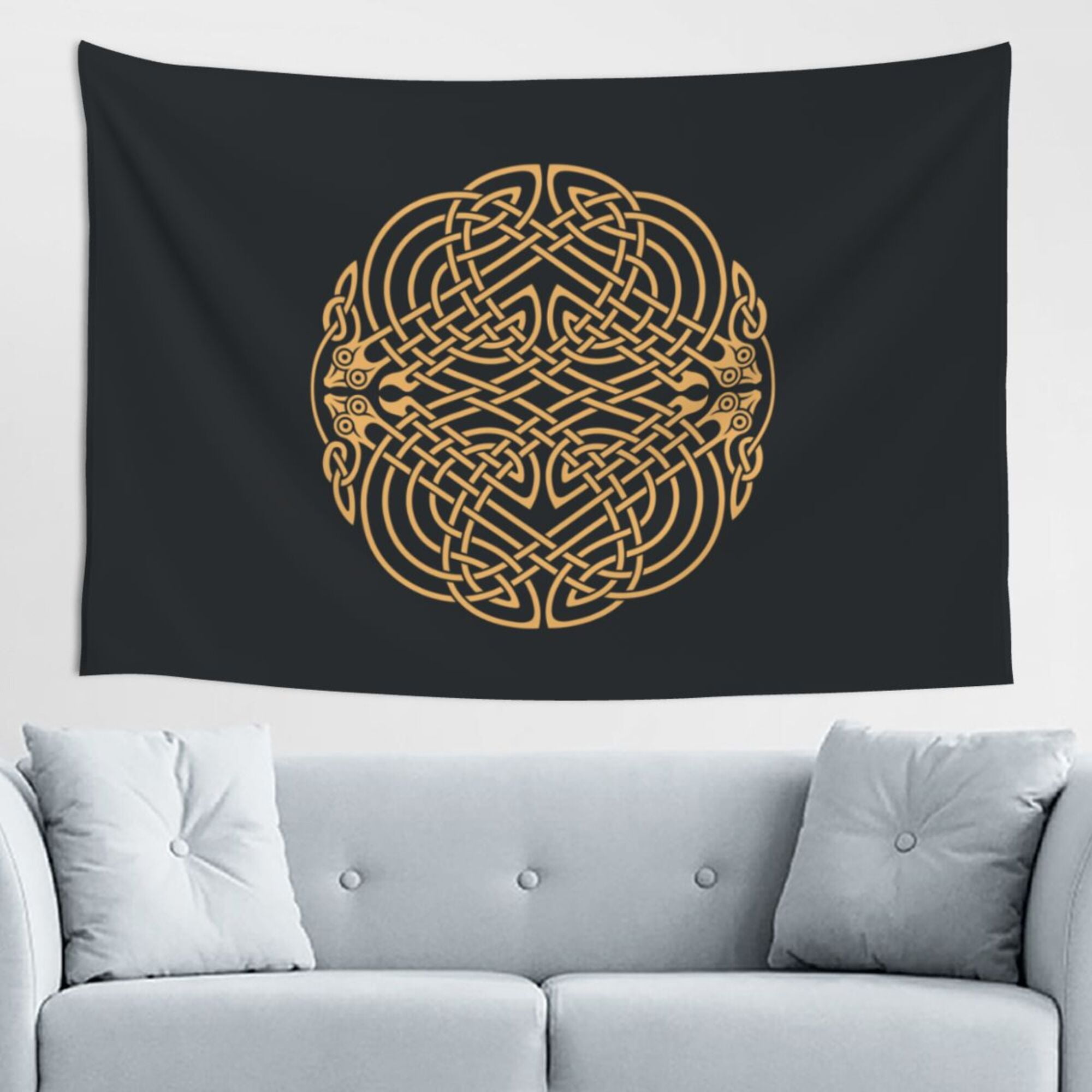 DouZhe Ancient Decorative Dragon Celtic Style Tapestry Wall Hanging ...