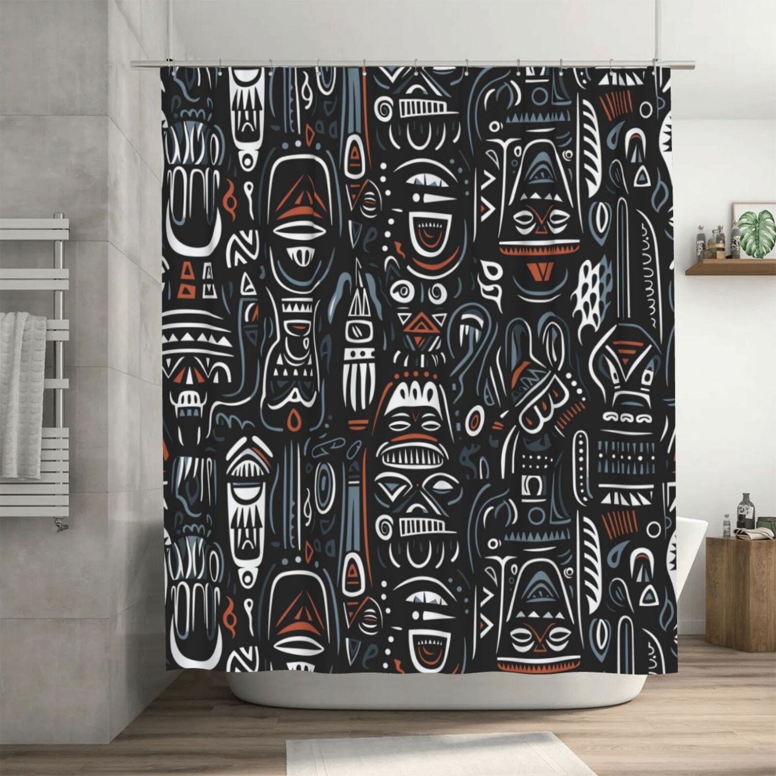 DouZhe Aztec Tribal Africa Ethnic Style Pattern Shower Curtain ...