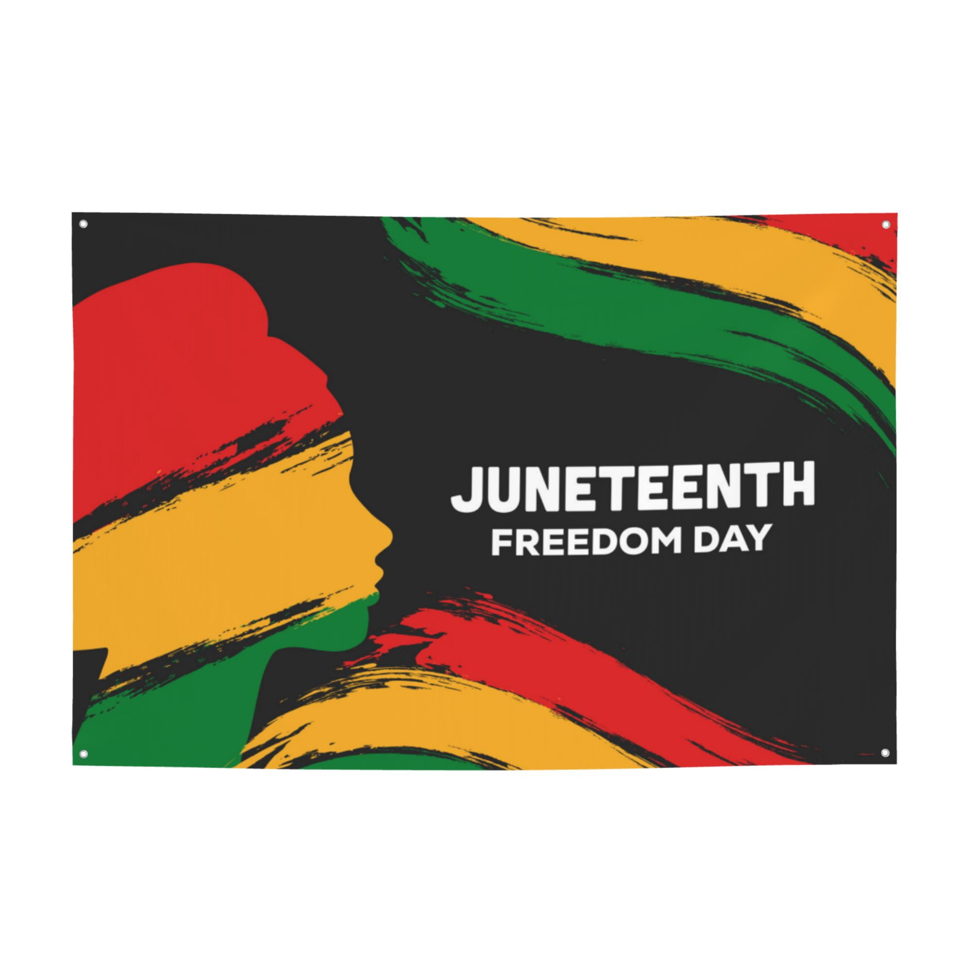 DouZhe Black History Freedom Day Sign Banner, Hanging Banners Backdrop ...