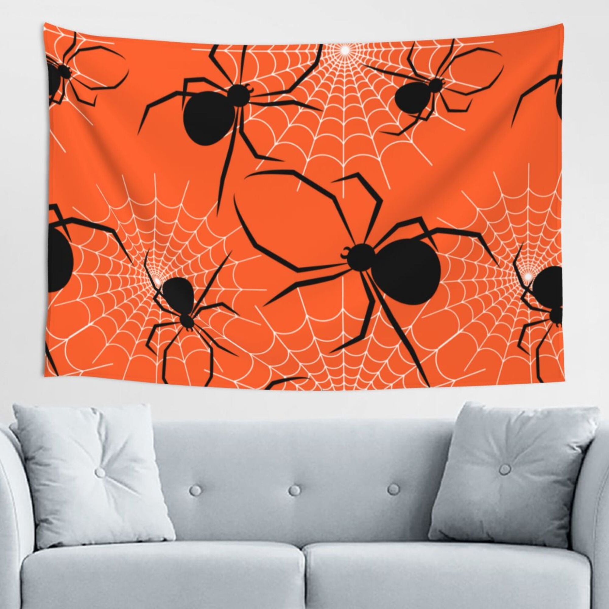 DouZhe Cartoon Spiderweb Spiders Tapestry Wall Hanging Tapestries Dorm ...
