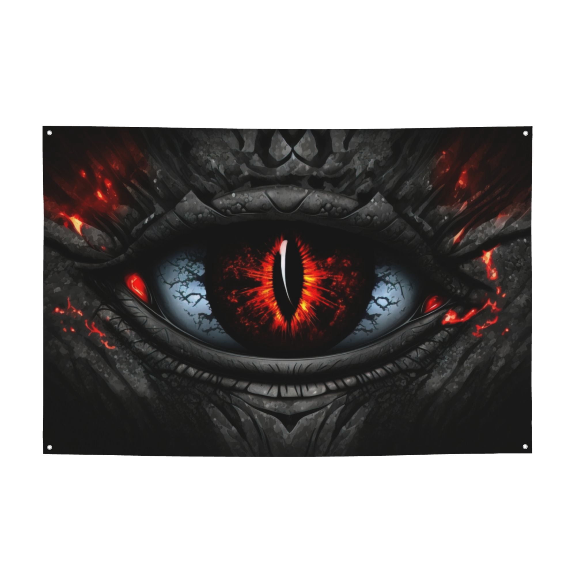 DouZhe Fantasy Devil Dragon Eyes Sign Banner, Hanging Banners Backdrop ...