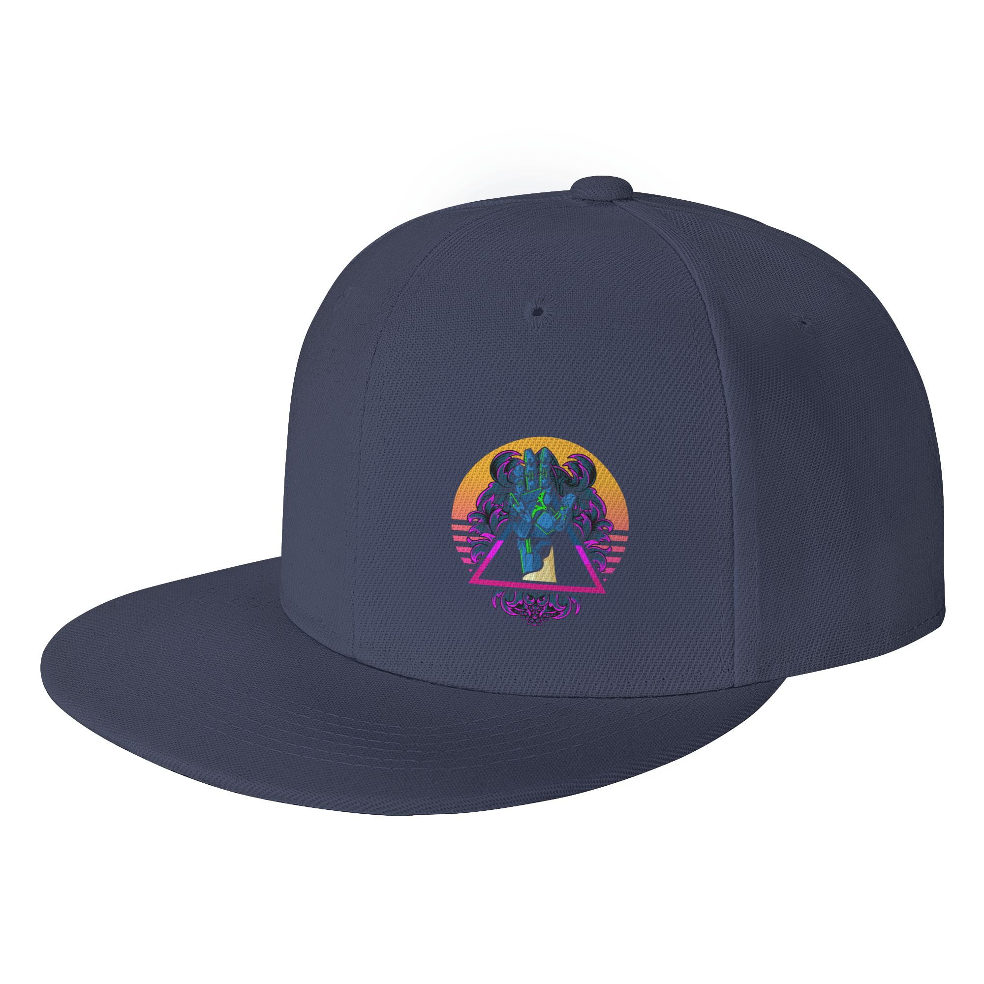 DouZhe Flat Brim Cap Snapback Hat, Cyberpunk Futuristic Robot Prints ...