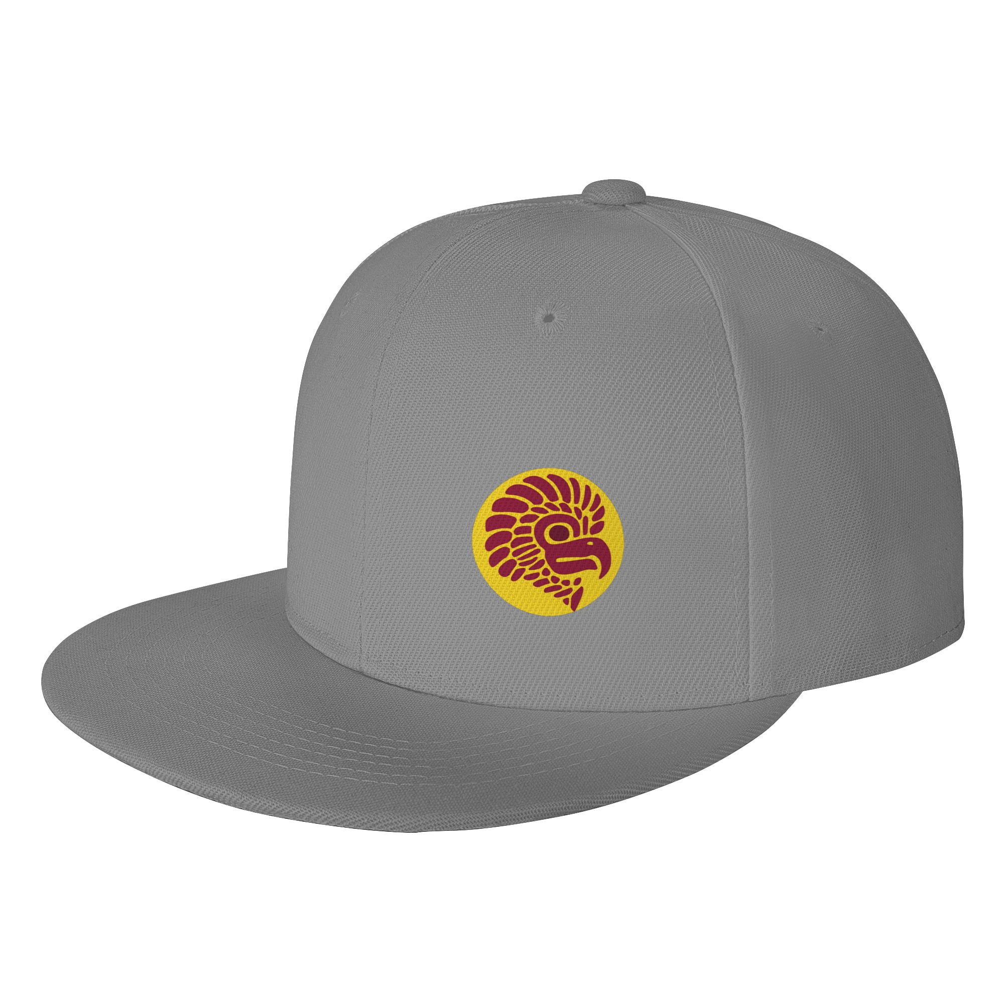 DouZhe Flat Brim Cap Snapback Hat, Mexican Eagle Head Symbol Prints ...
