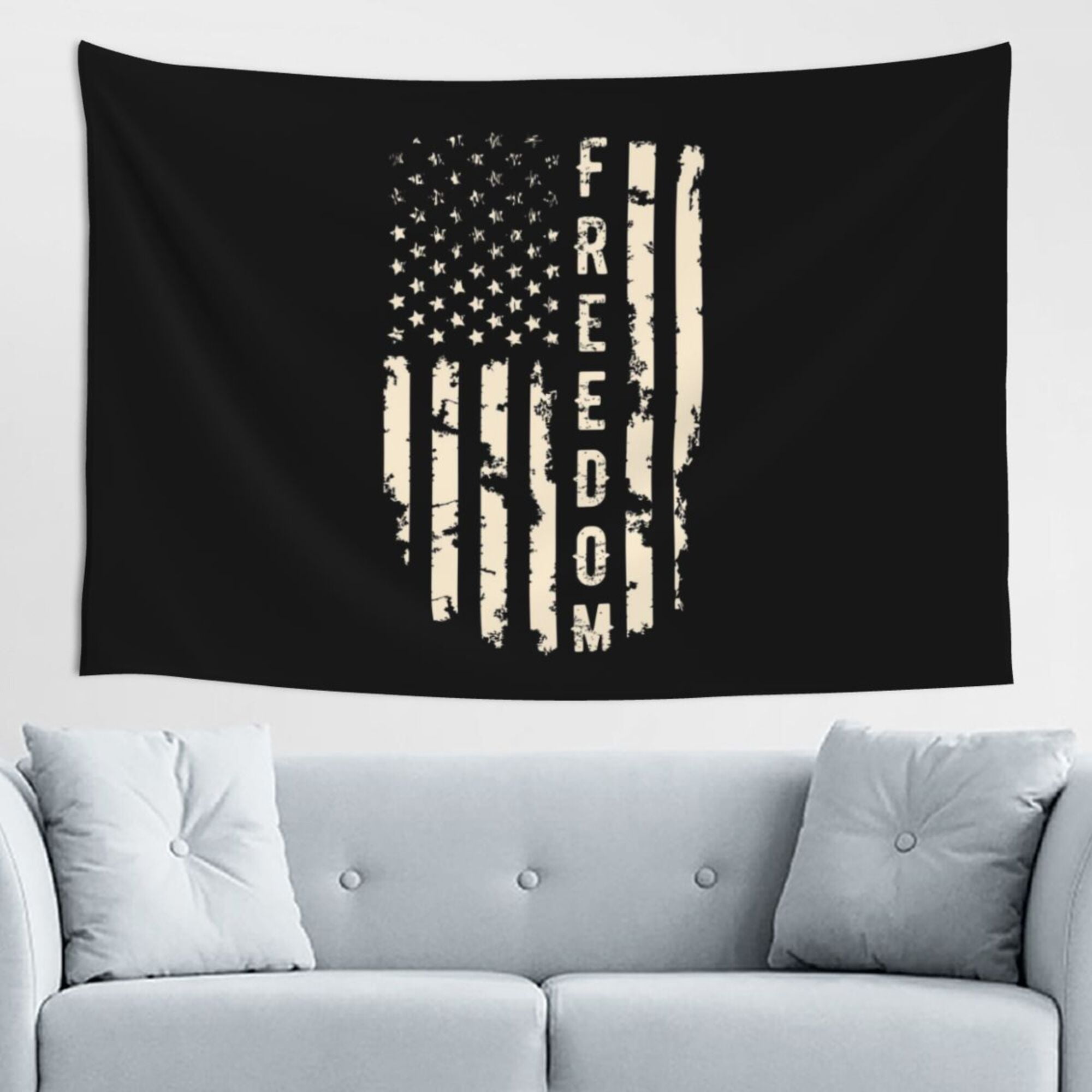 DouZhe Freedom American Flag Tapestry Wall Hanging Tapestries Dorm Room ...