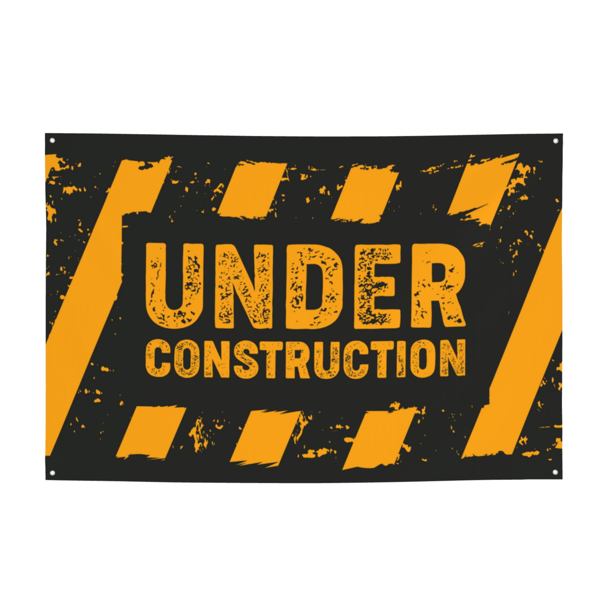 DouZhe Grunge Effect Under Construction Sign Banner, Hanging Banners ...