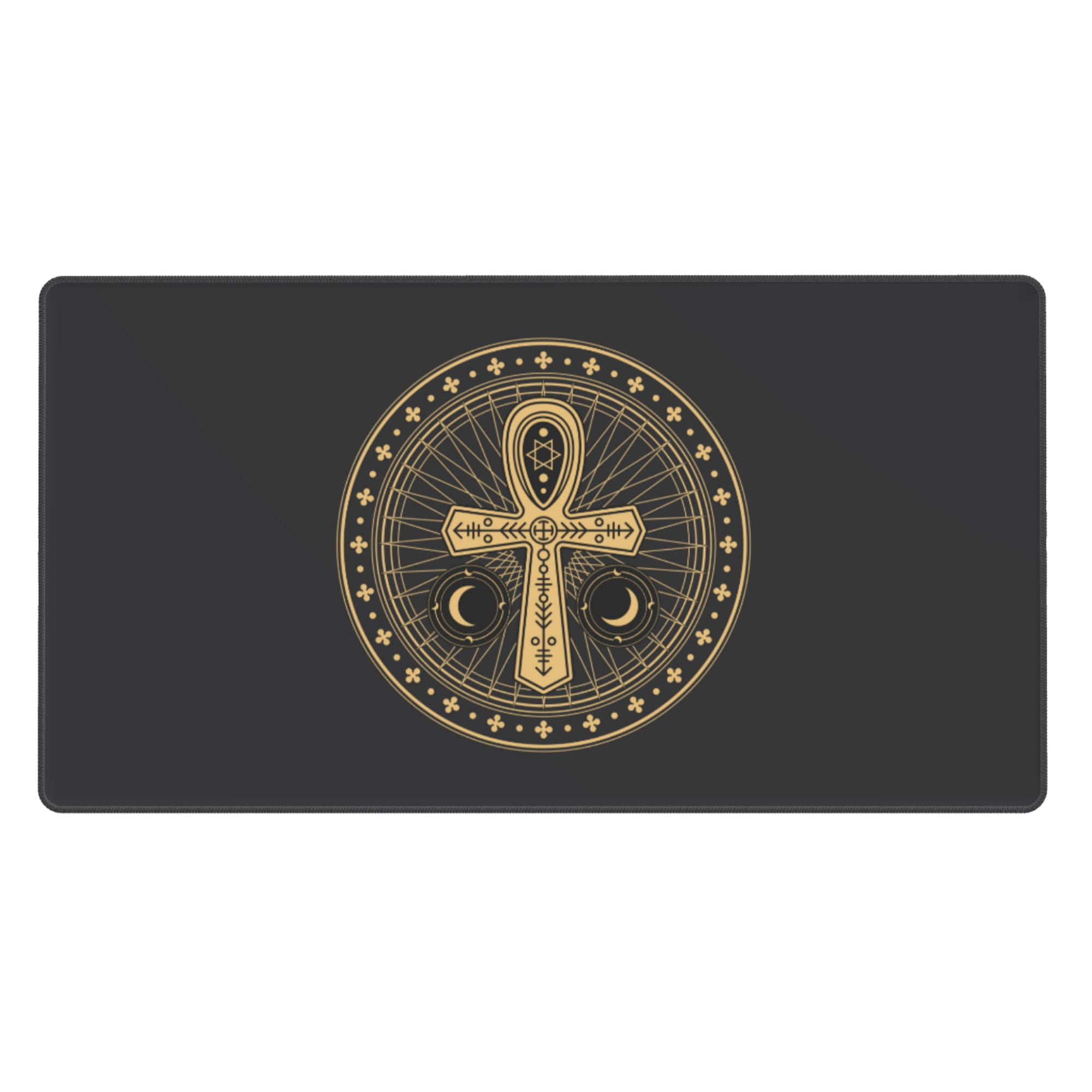 DouZhe Large Mouse Pad, Egyptian Ankh Cross Non-Slip Waterproof Rubber ...