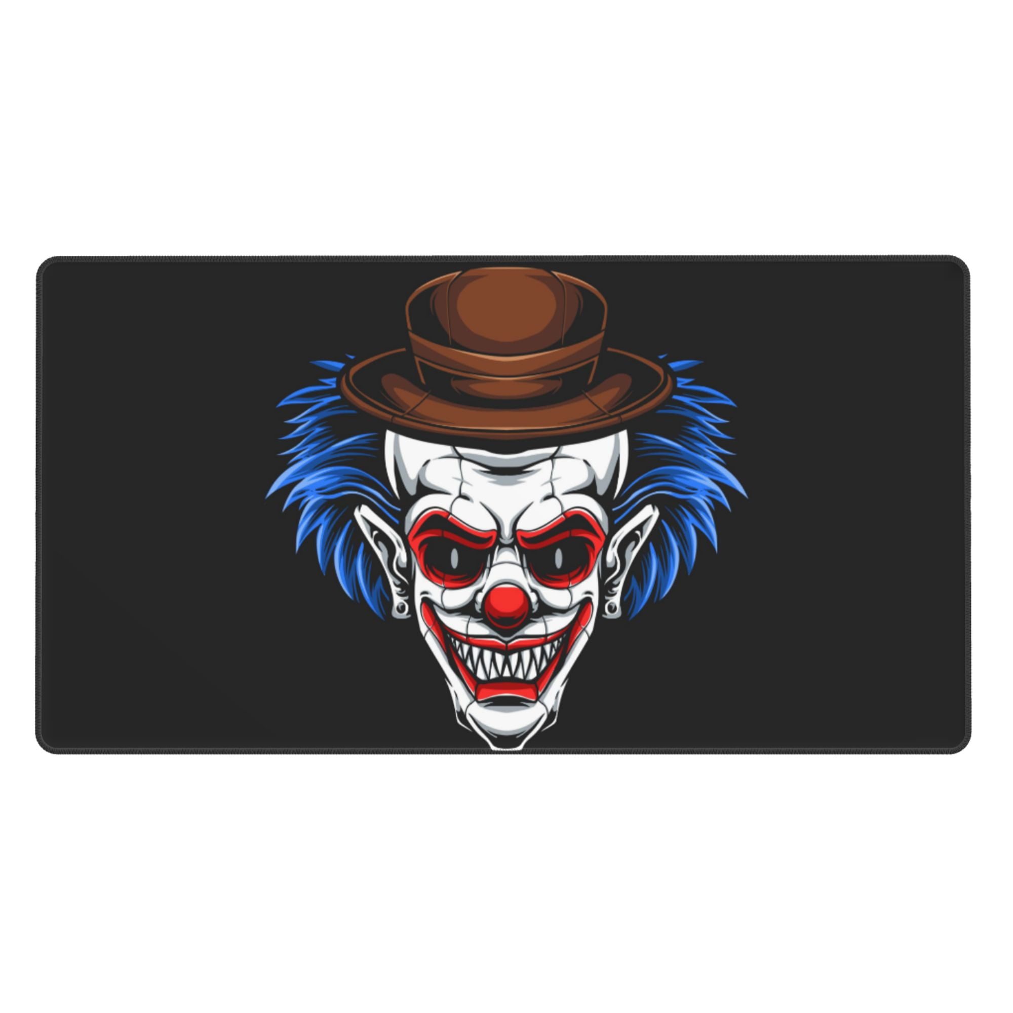 DouZhe Large Mouse Pad, Funny Blue Hair Clown Non-Slip Waterproof ...