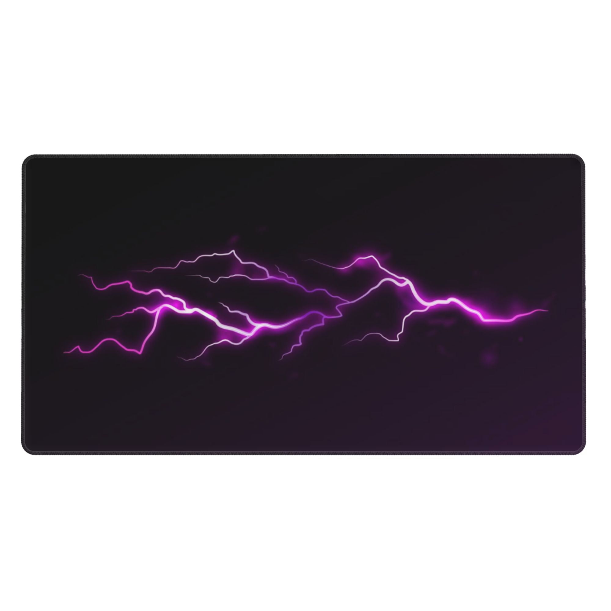 DouZhe Large Mouse Pad, Realistic Purple Lightning Effect Non-Slip ...