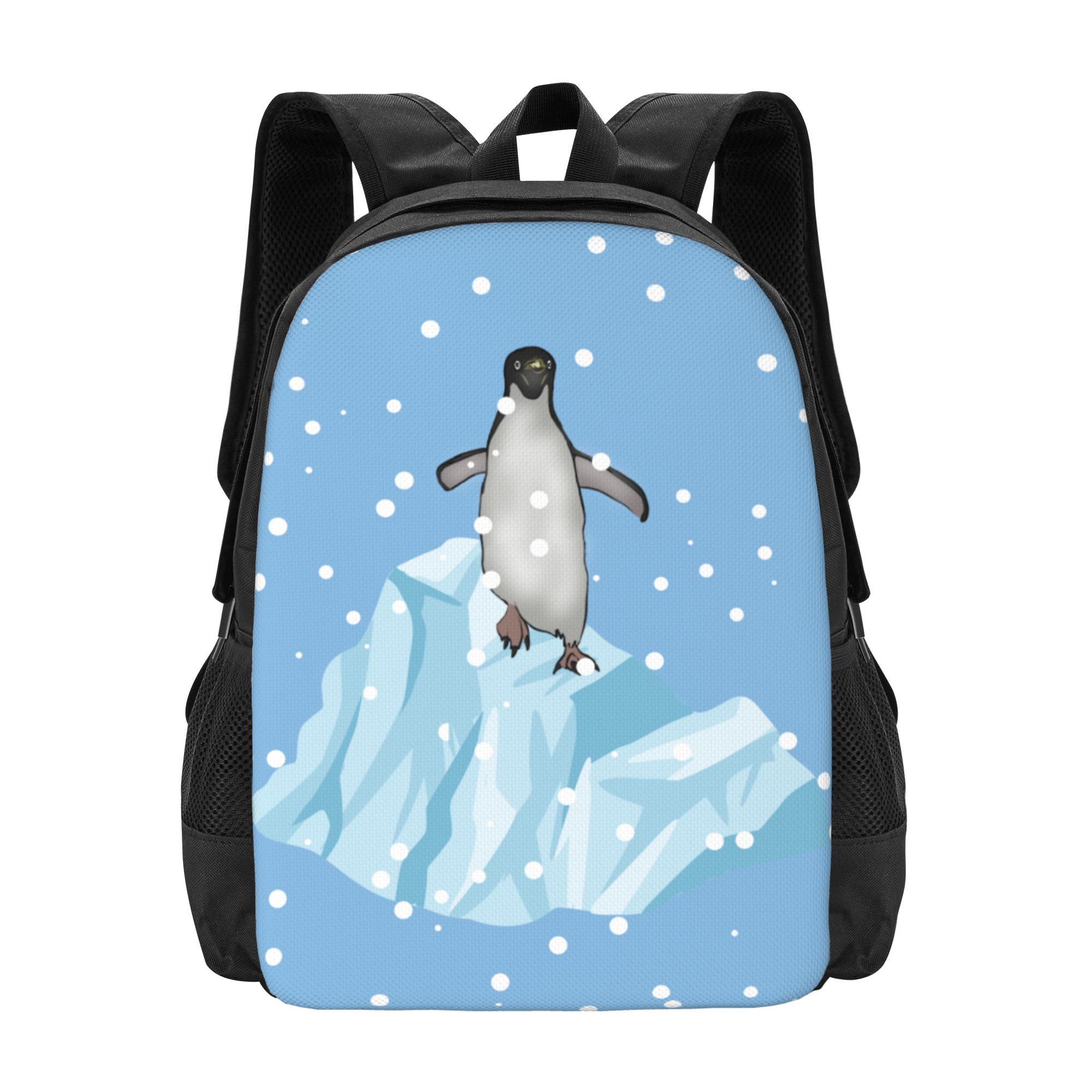 DouZhe Lightweight Backpack, Cartoon Cute Penguin Snow Animal Prints ...