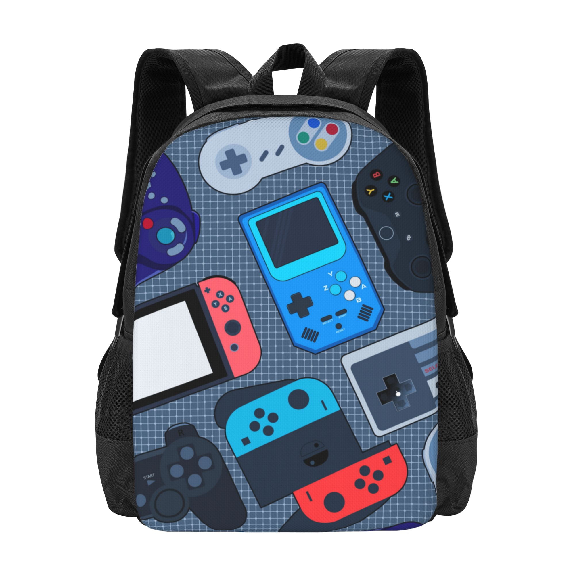 DouZhe Lightweight Backpack, Gamer Gamepad Gaming Prints Travel Outdoor ...