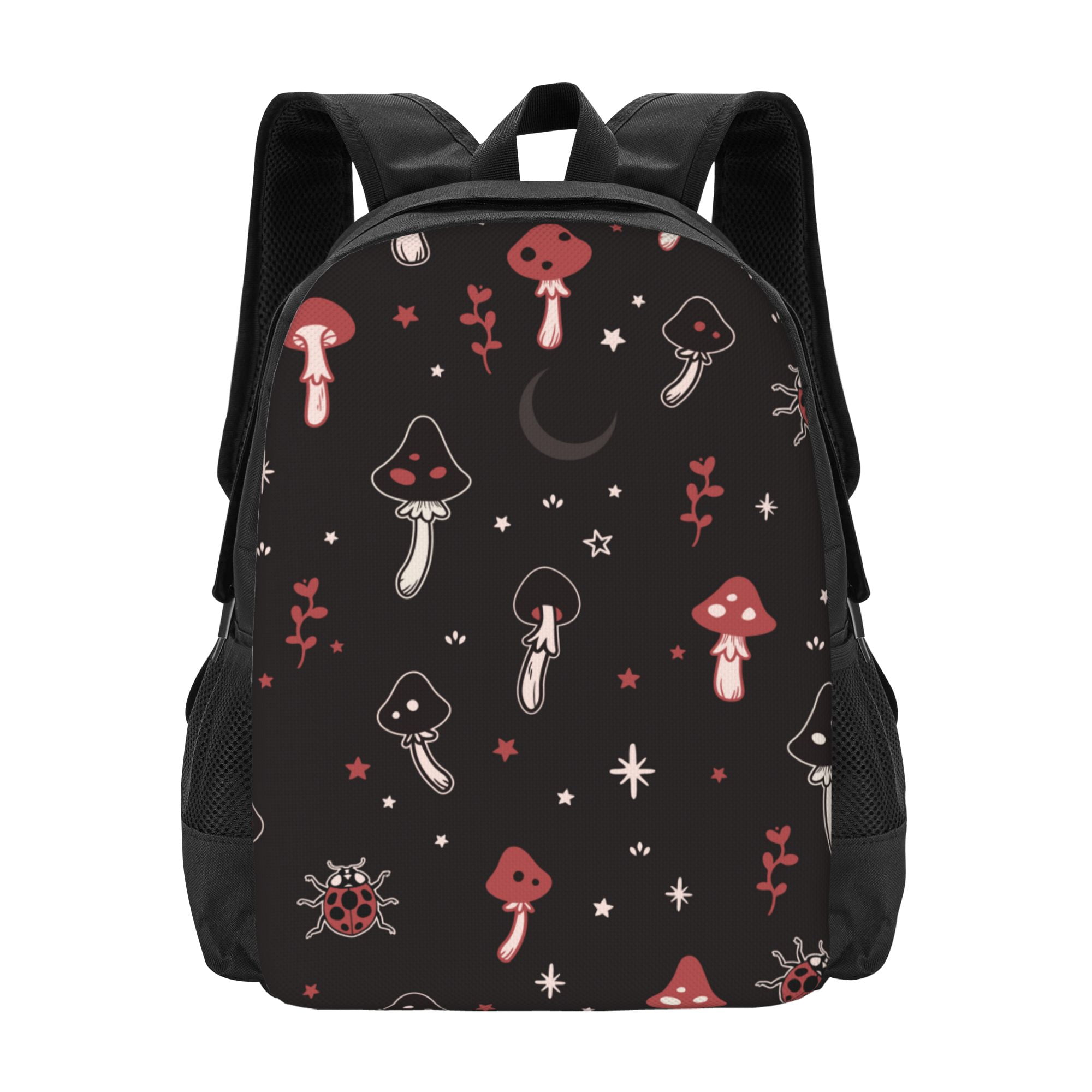 DouZhe Lightweight Backpack, Magical Mushrooms Ladybugs Prints Travel ...