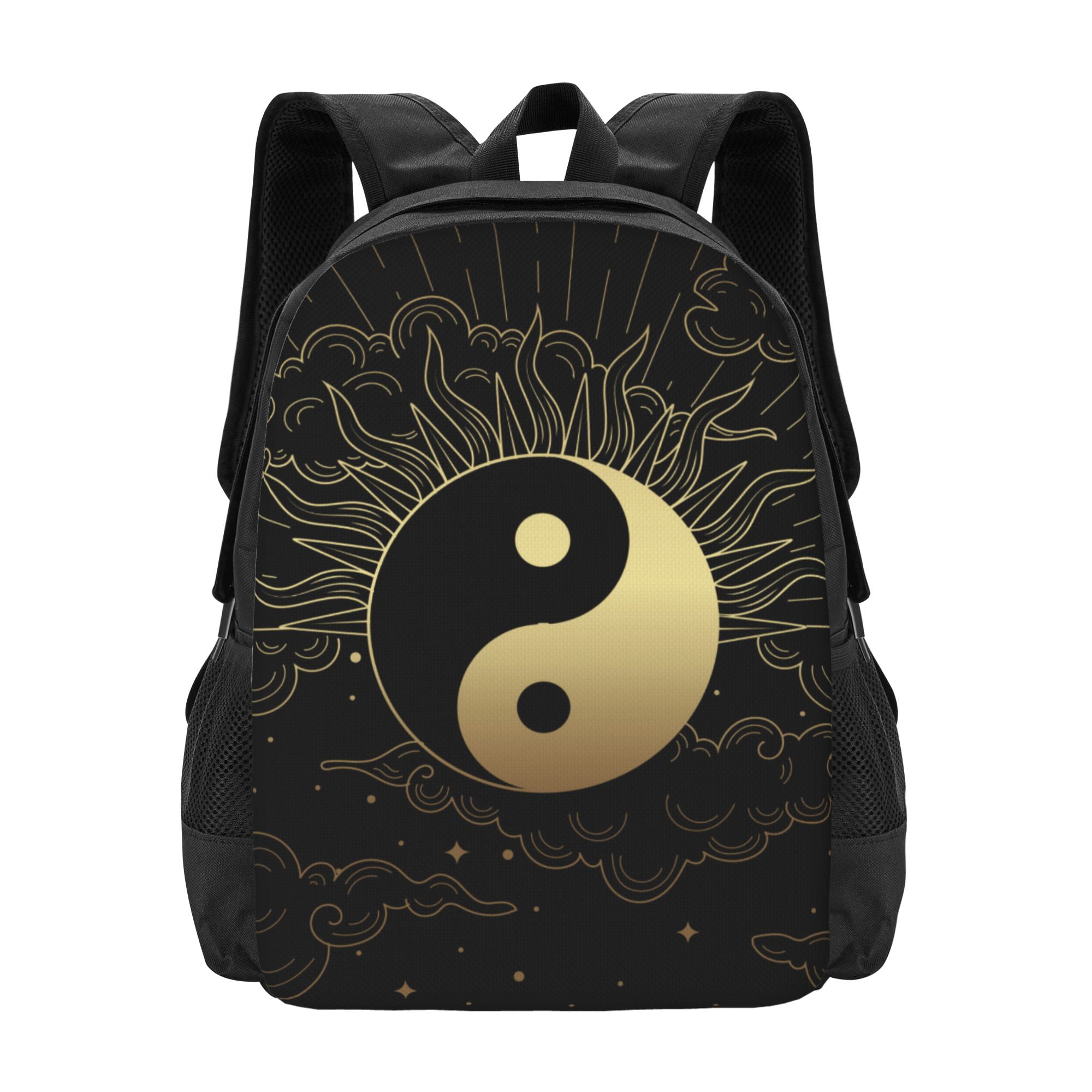 DouZhe Lightweight Backpack, Yin and Yang Occult Symbols Prints Travel ...