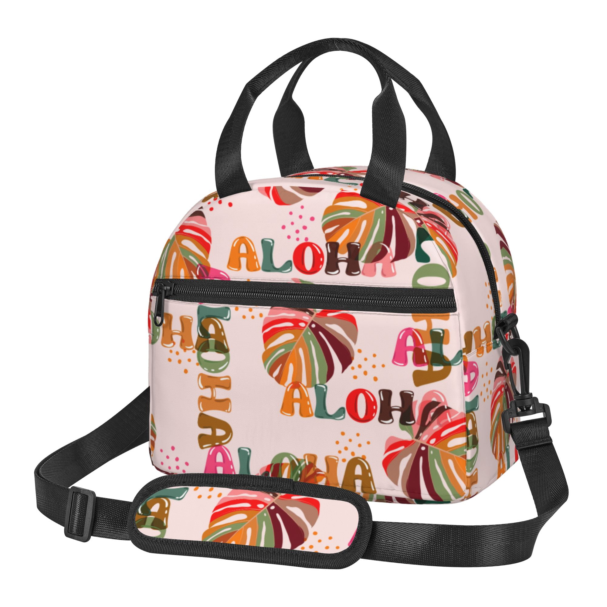 DouZhe Lunch Bags for Women and Men, Colourful Hawaii Aloha Fashion ...