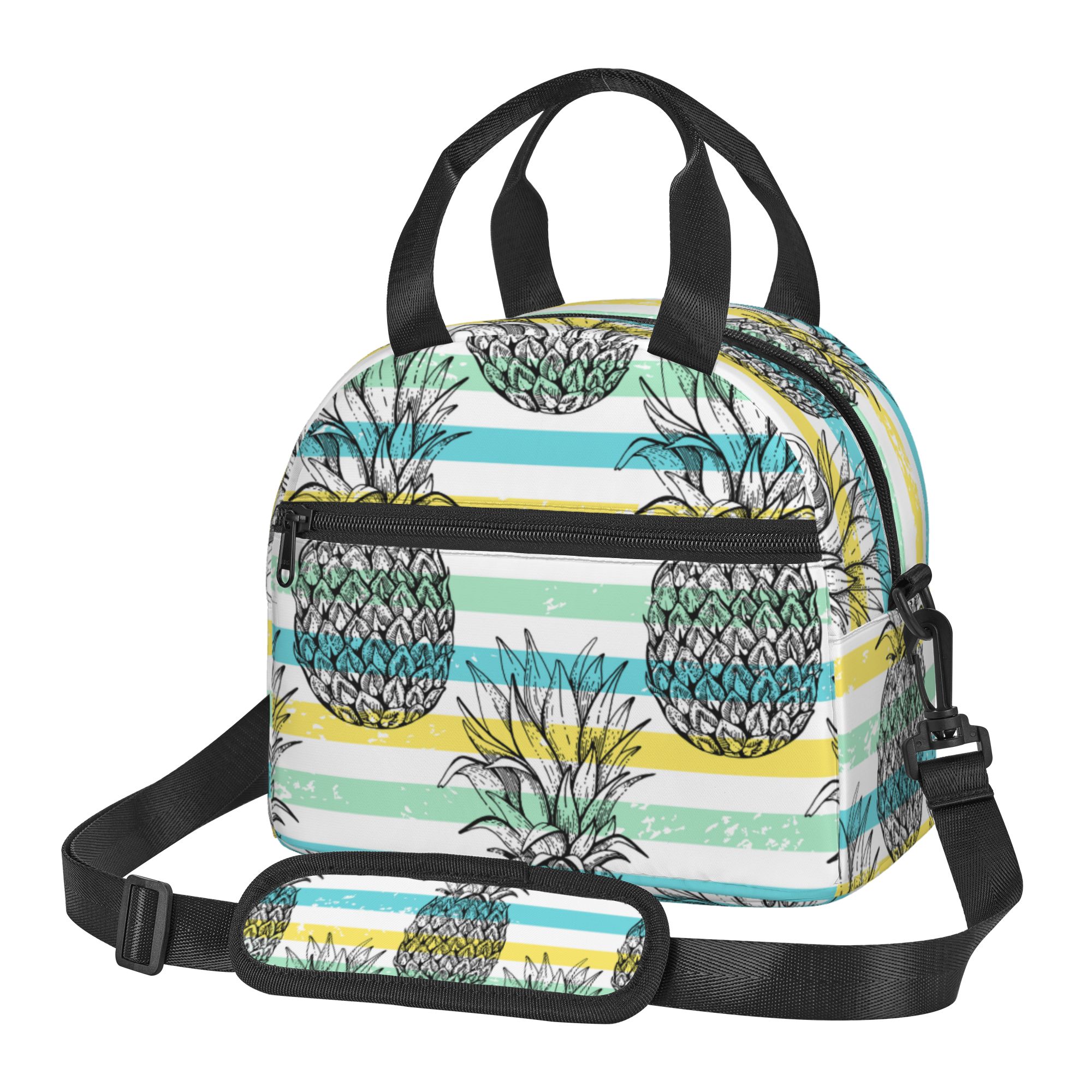 DouZhe Lunch Bags for Women and Men, Hawaii Fruits Sketch Prints ...