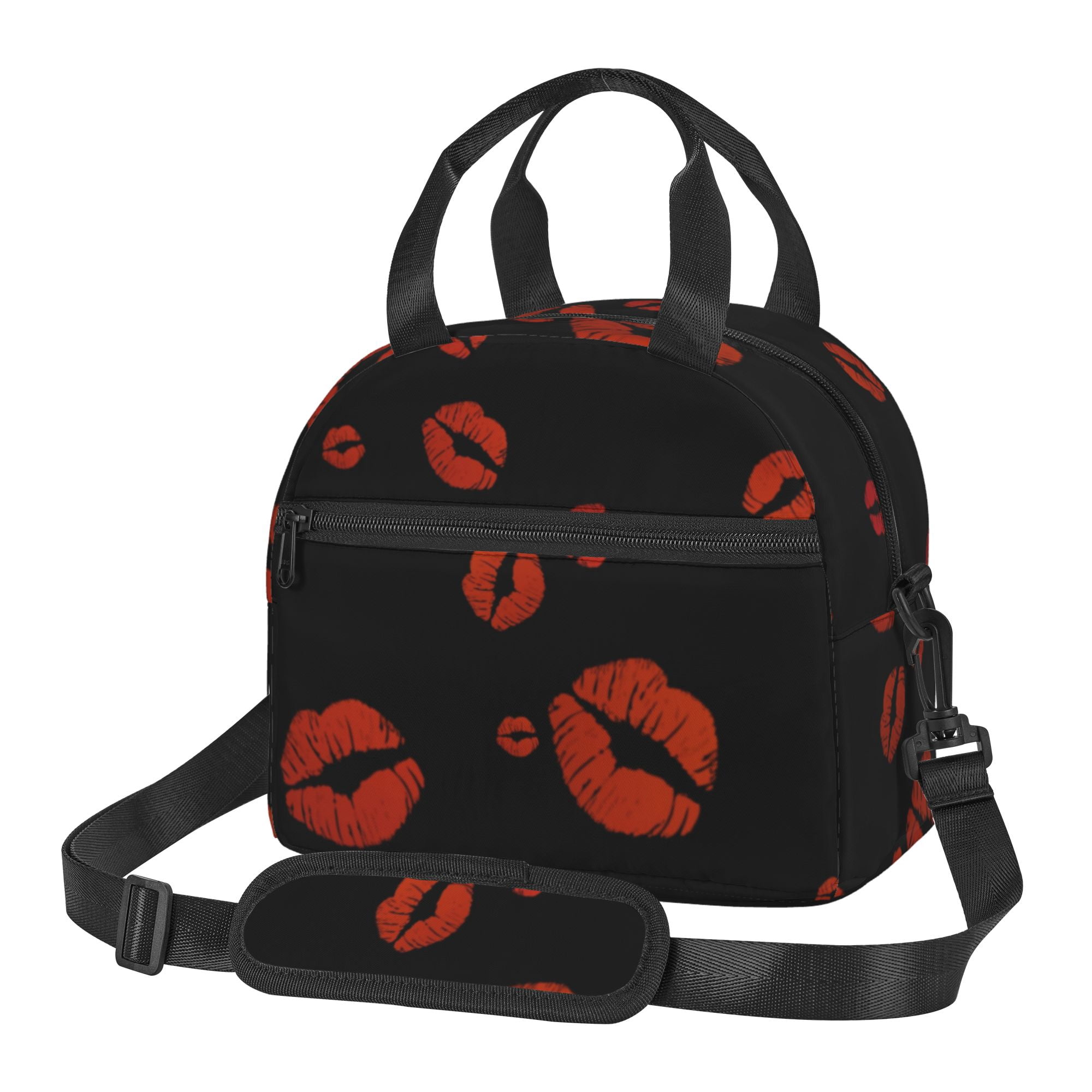 DouZhe Lunch Bags for Women and Men, Sexy Red Lips Prints Reusable ...