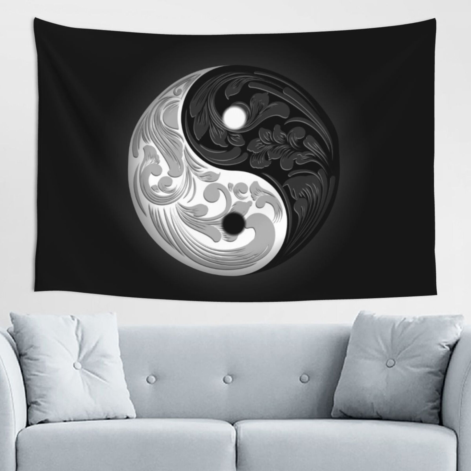 DouZhe Oriental Yin Yang Symbol Tapestry Wall Hanging Tapestries Dorm ...