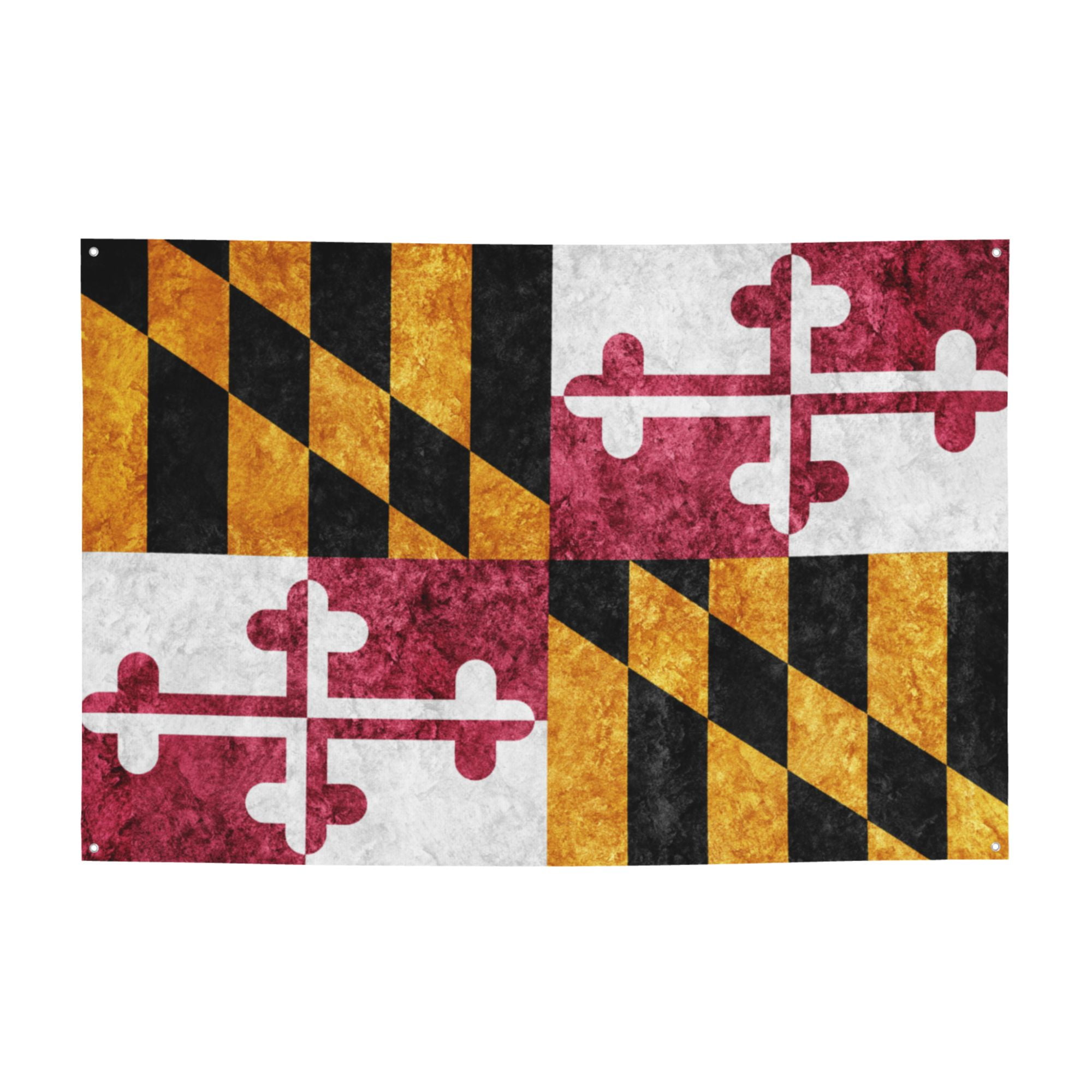 DouZhe Retro Maryland State Flag Patriotic Sign Banner, Hanging Banners ...