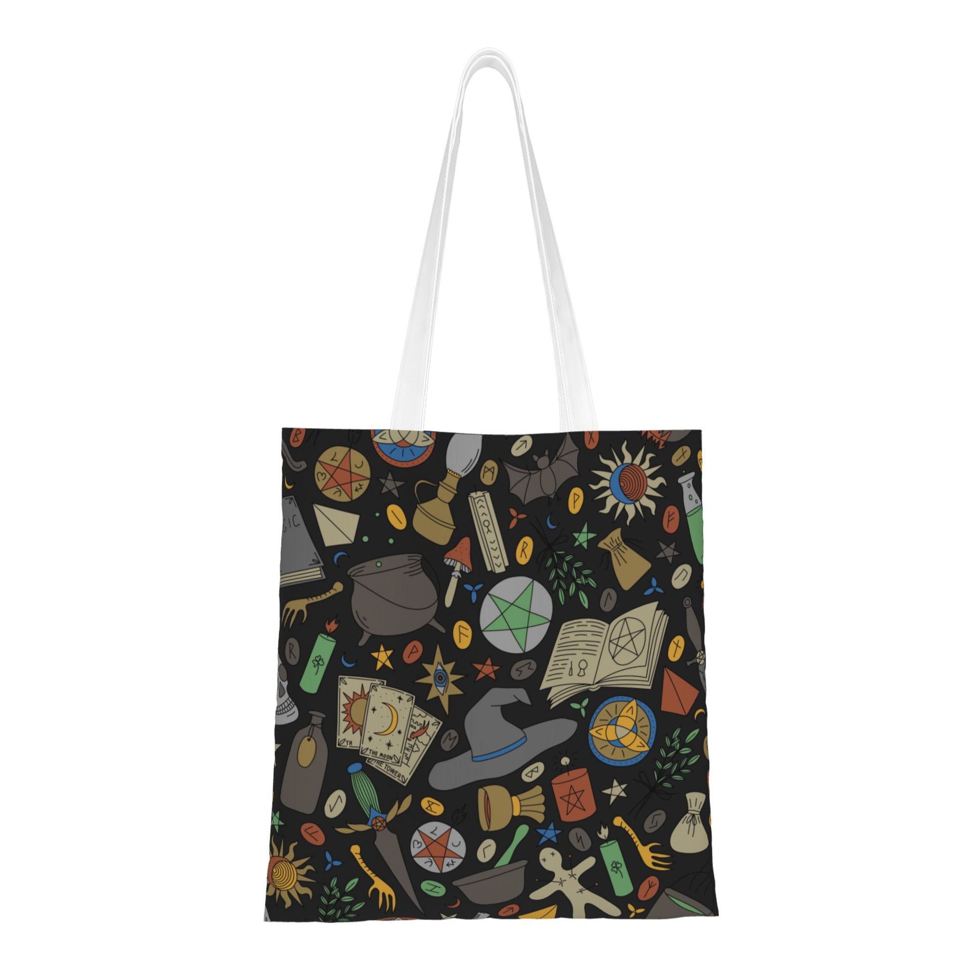 DouZhe Reusable Grocery Bags, Alchemy Magic Witch Witchcraft ...
