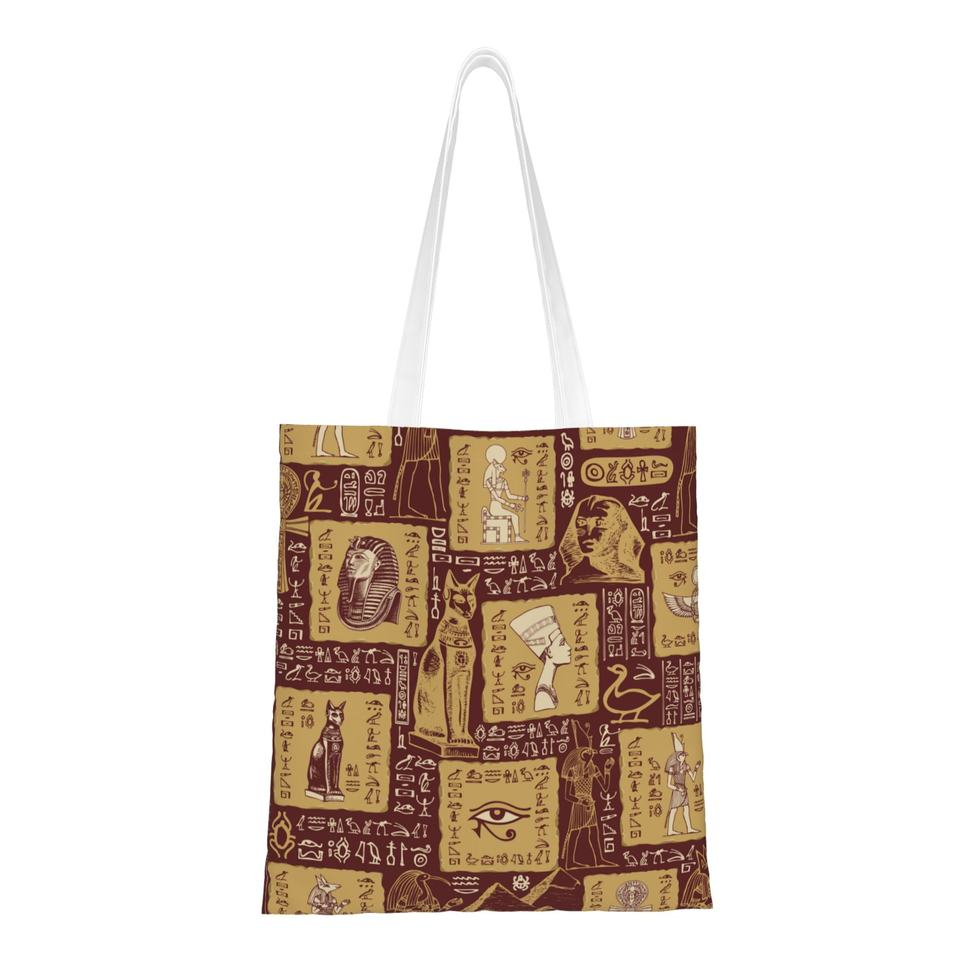 DouZhe Reusable Grocery Bags, Ancient Egyptian Hieroglyphs Symbols ...