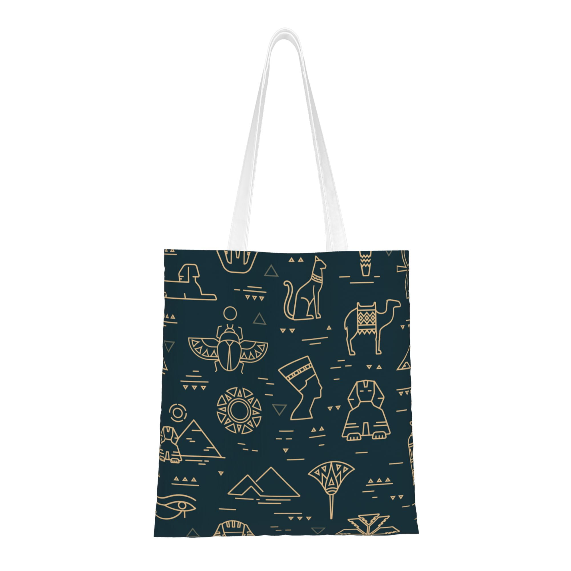 DouZhe Reusable Grocery Bags, Ancient Egyptian Symbols Lightweight ...