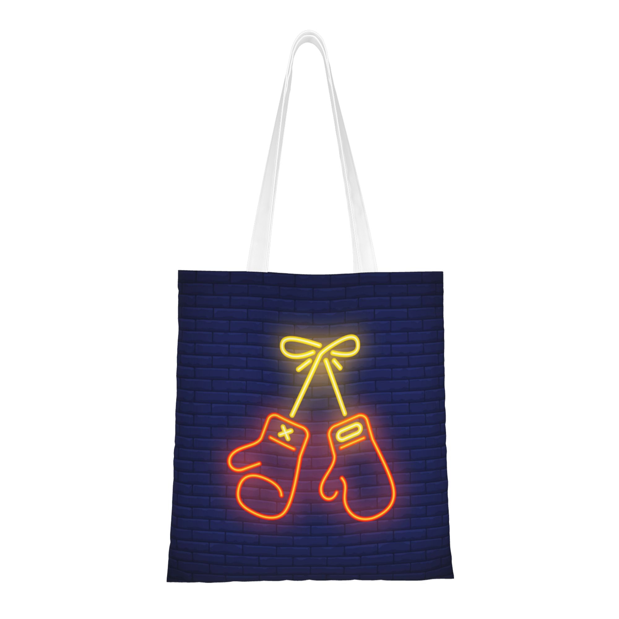 DouZhe Reusable Grocery Bags, Boxing Neon Signs Lightweight Polyester ...