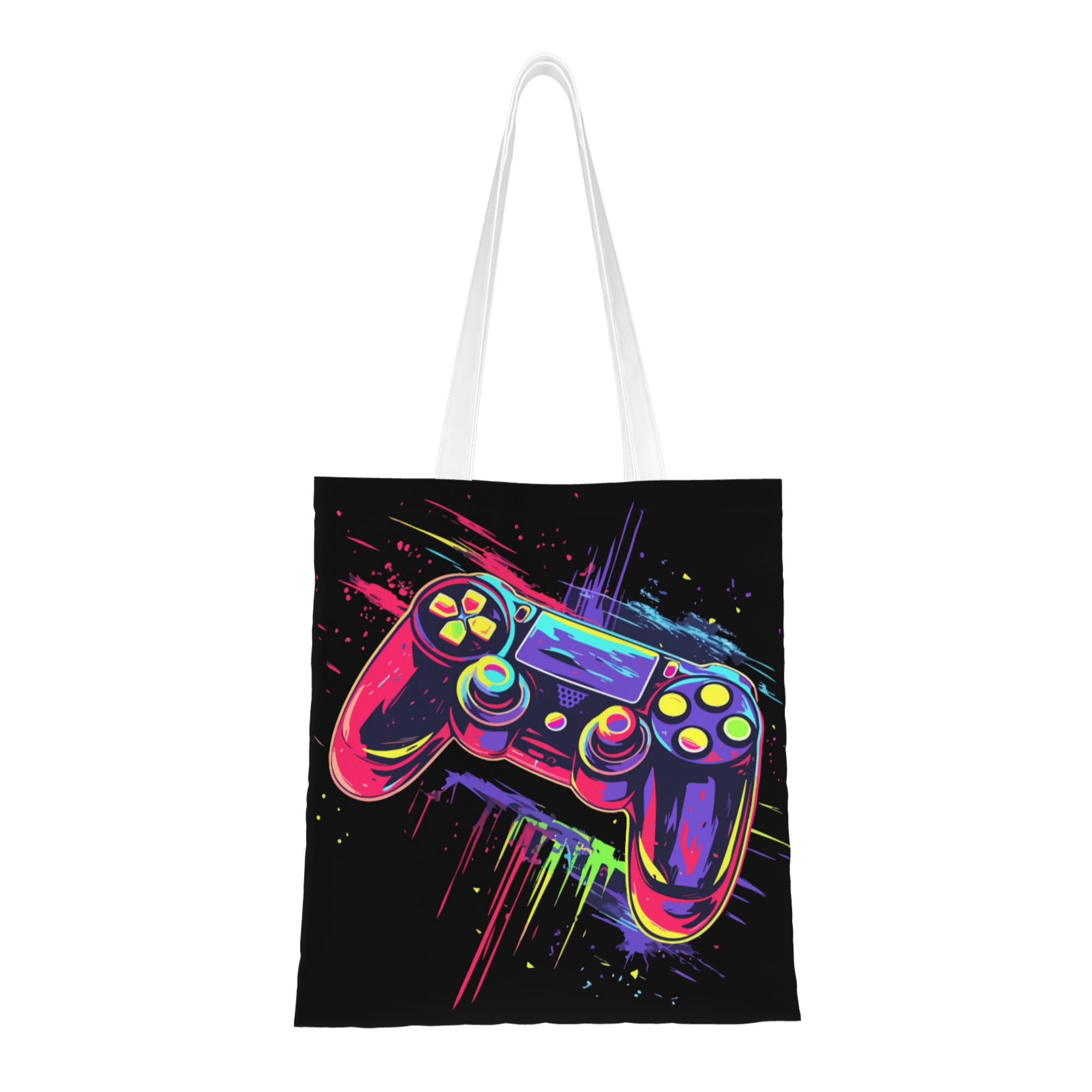 DouZhe Reusable Grocery Bags, Colorful Game controller Lightweight ...