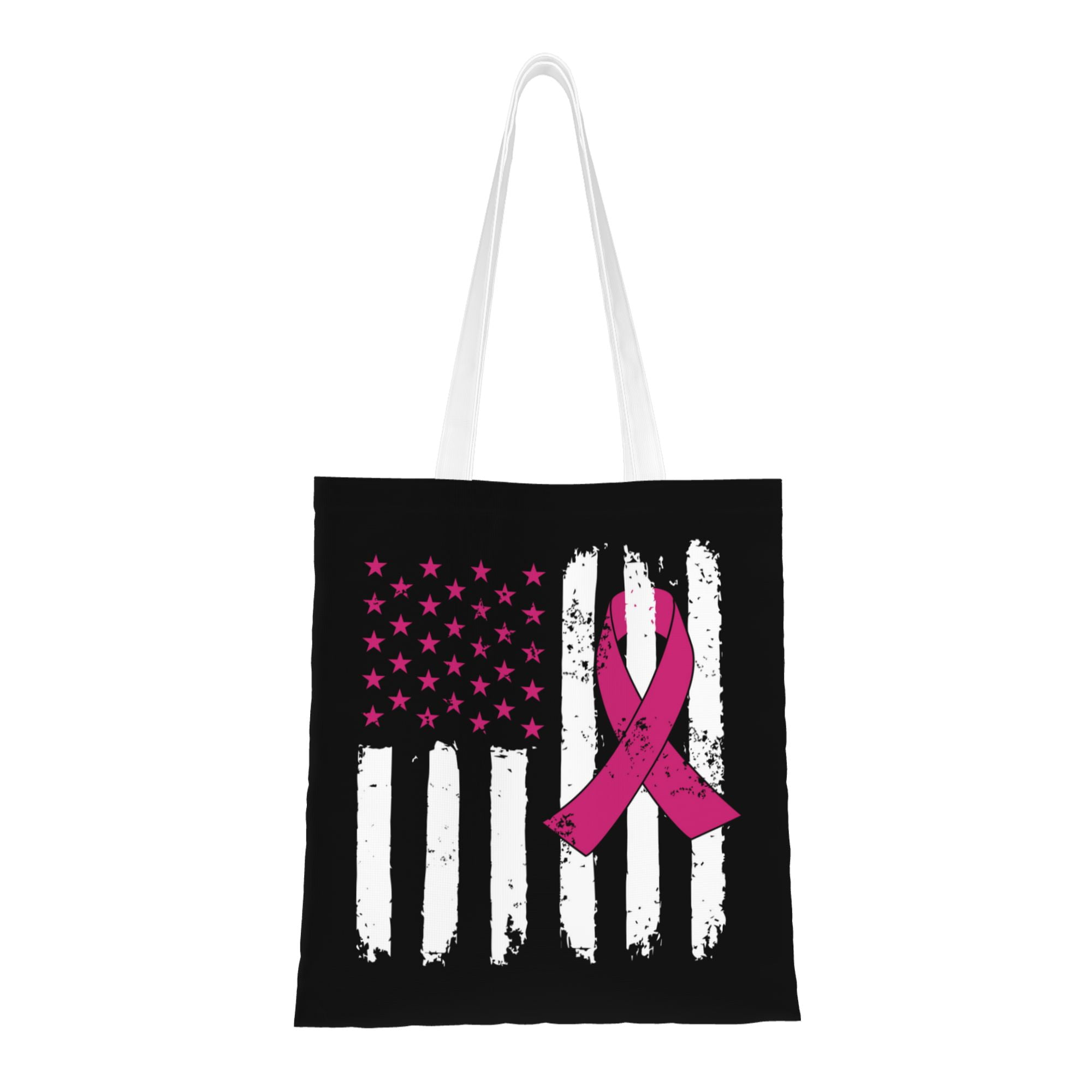 DouZhe Reusable Grocery Bags, Fight Breast Cancer Awareness American ...