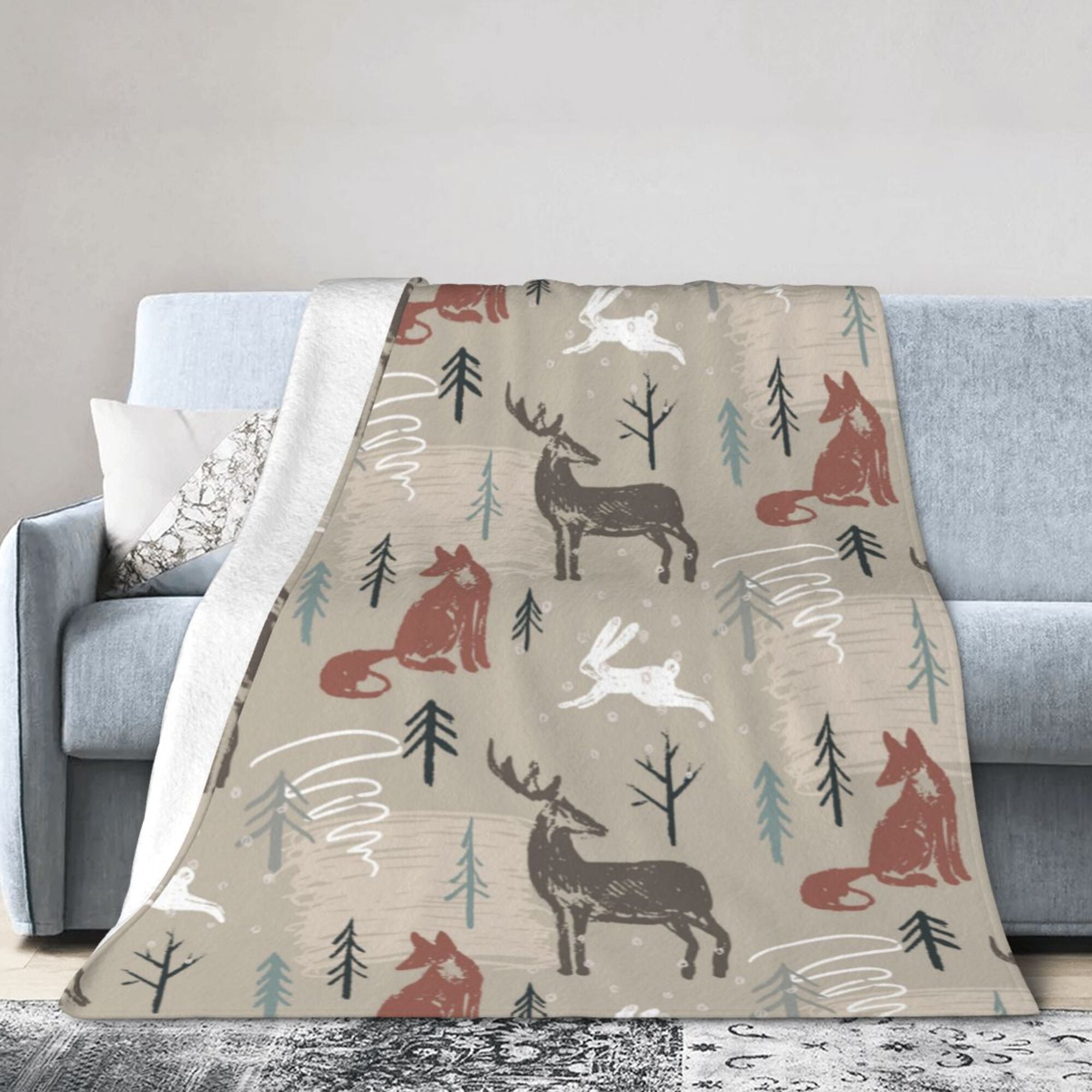 DouZhe Ultra-Soft Micro Fleece Lightweight Flannel Bed Blanket ...