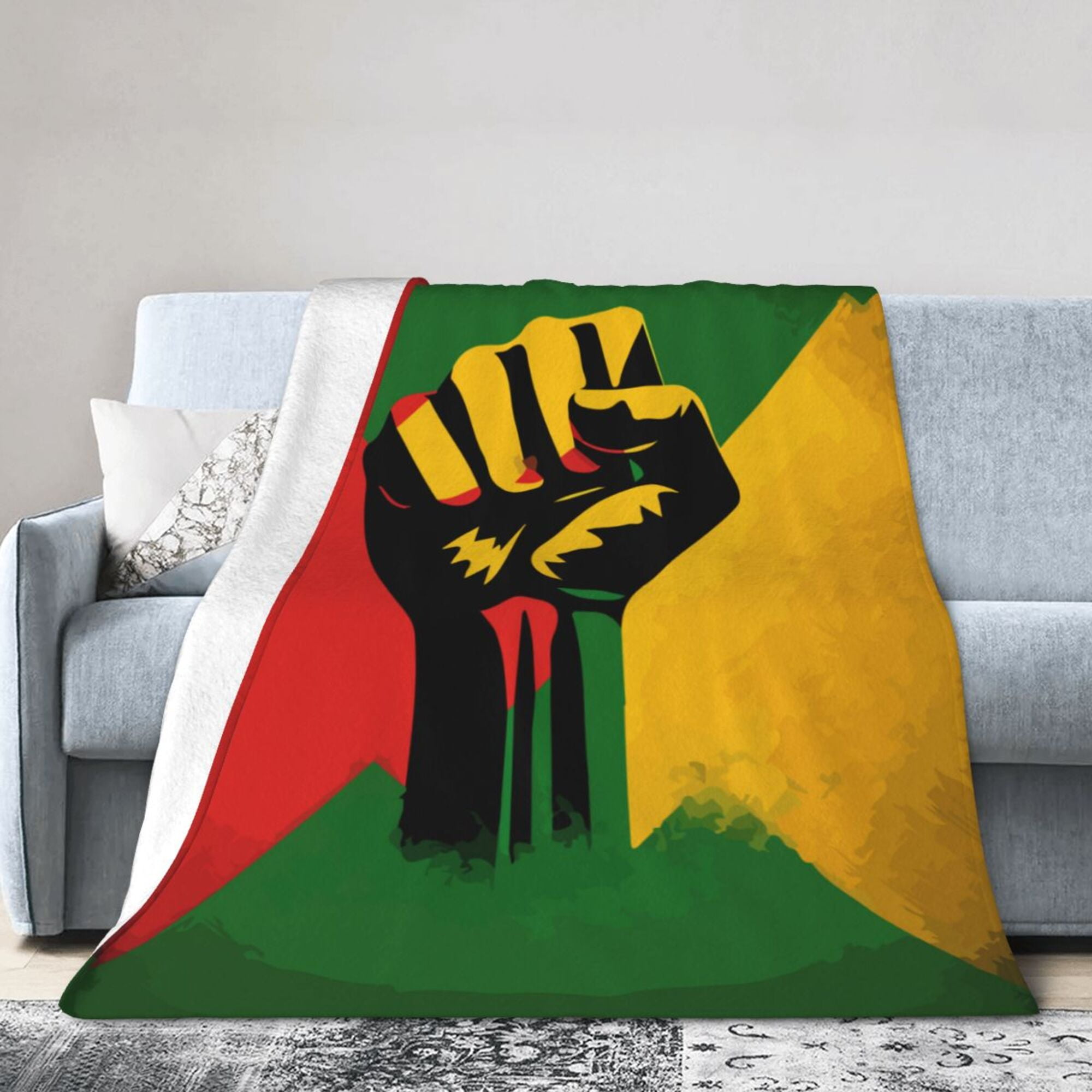 DouZhe Ultra-Soft Micro Fleece Lightweight Flannel Bed Blanket, African ...