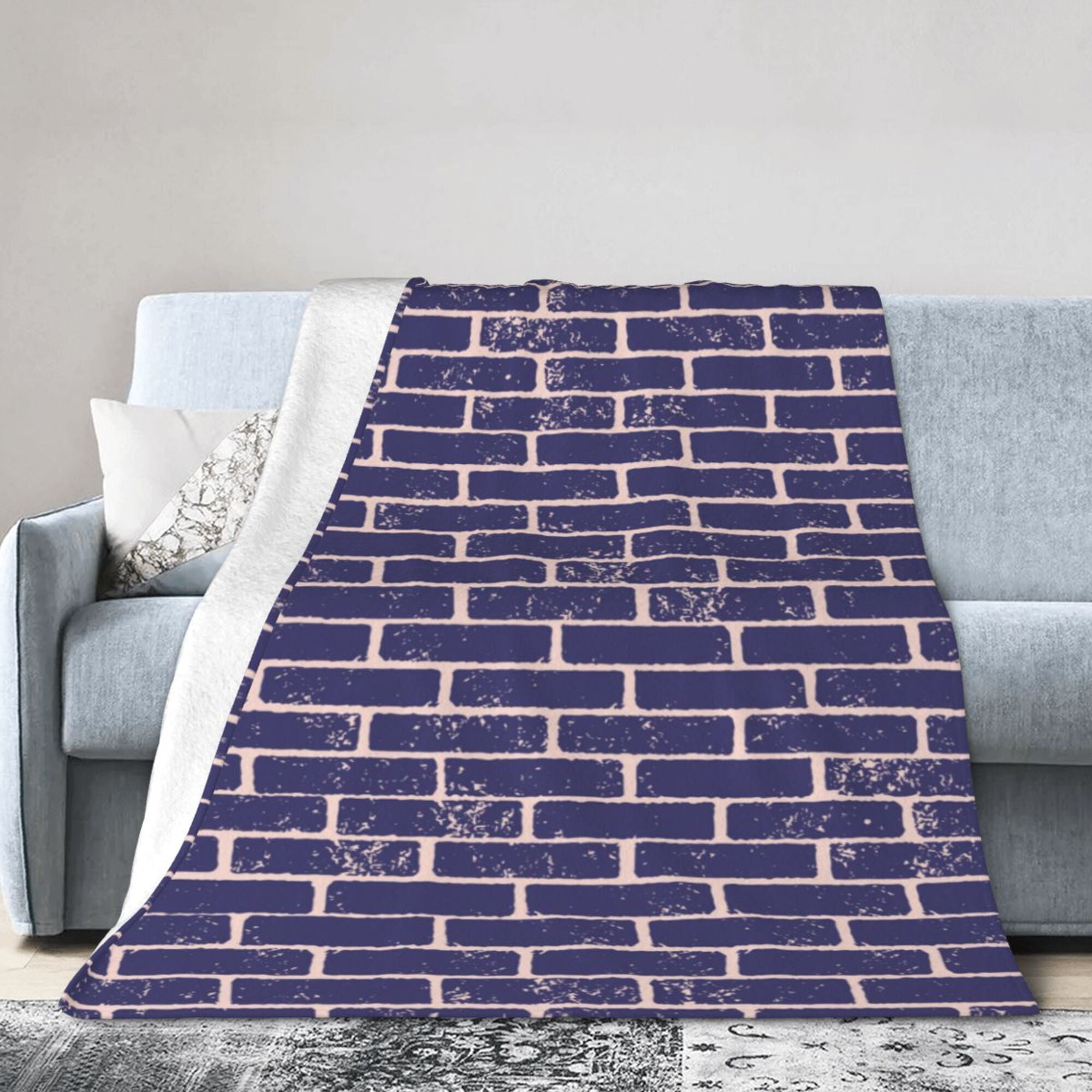 DouZhe Ultra-Soft Micro Fleece Lightweight Flannel Bed Blanket, Blue ...