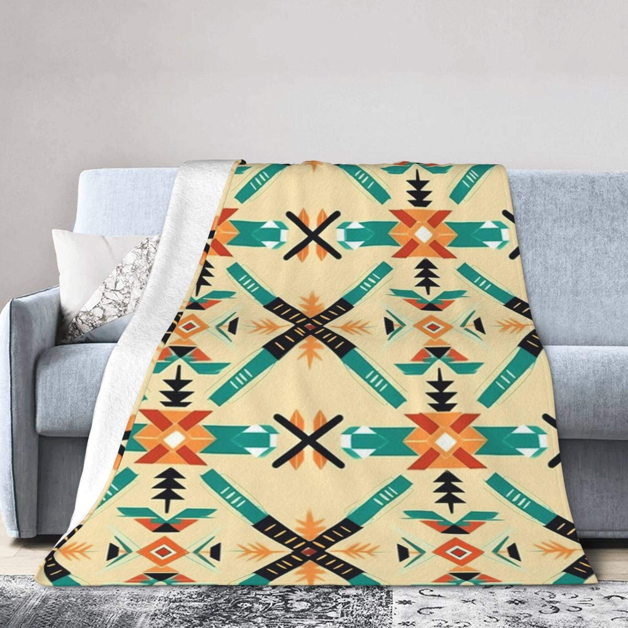 DouZhe Ultra-Soft Micro Fleece Lightweight Flannel Bed Blanket, Boho ...