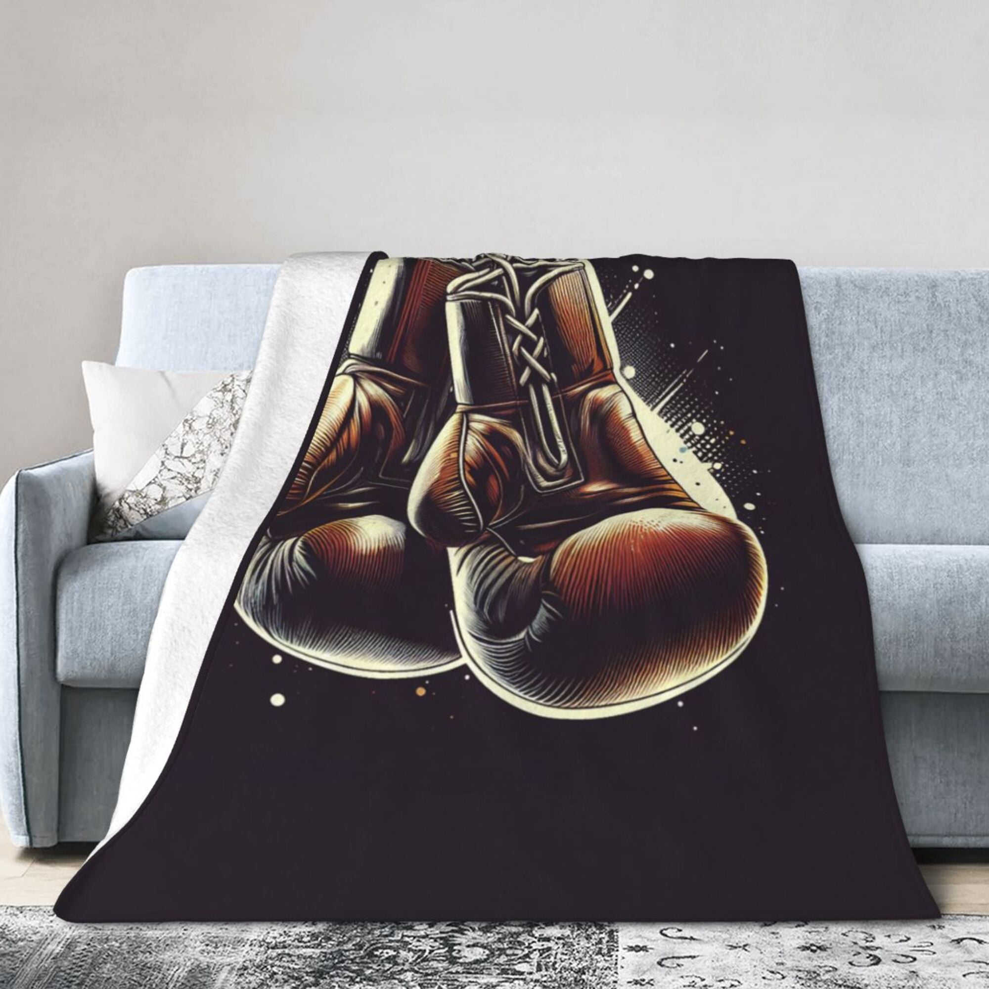 DouZhe Ultra-Soft Micro Fleece Lightweight Flannel Bed Blanket, Boxing ...