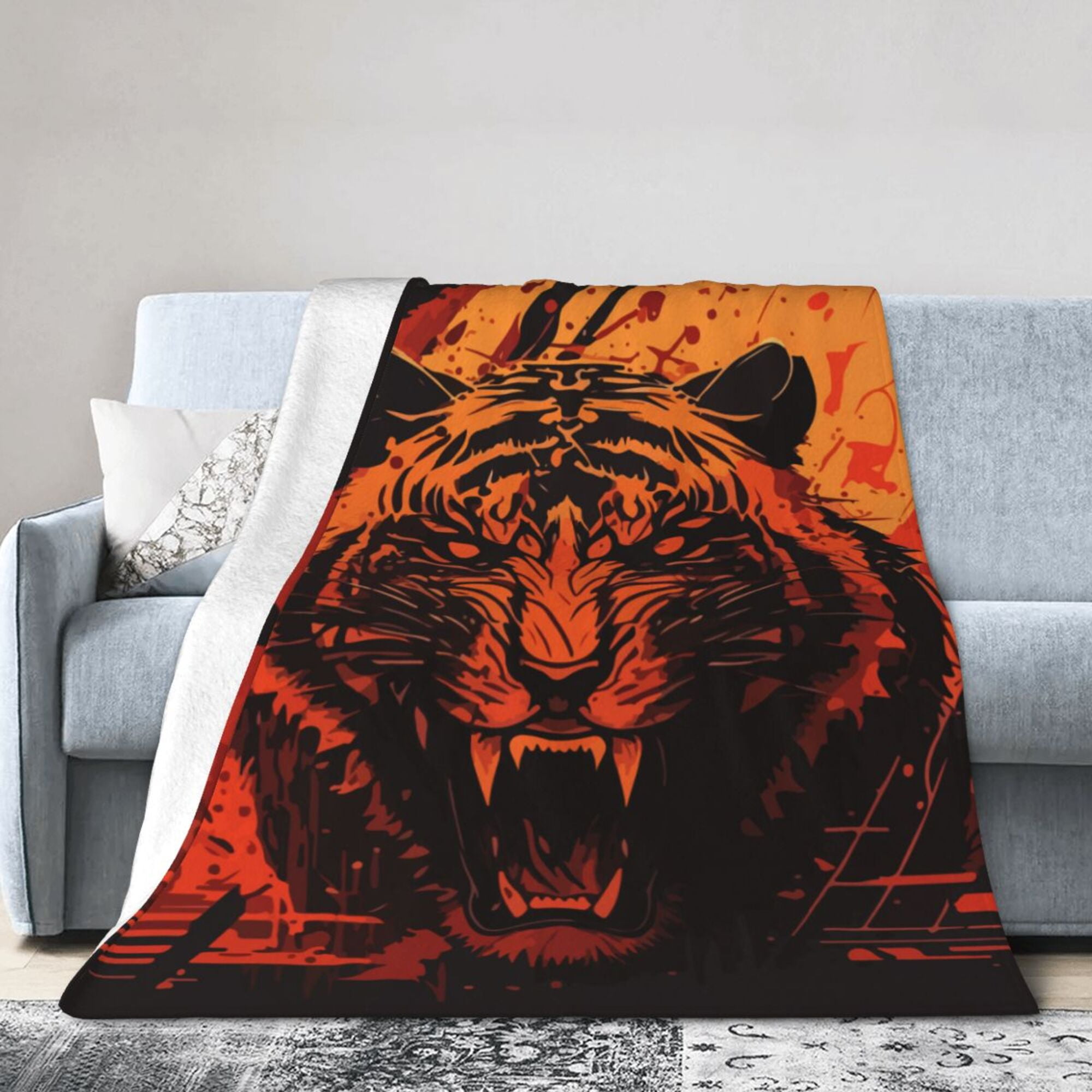 DouZhe Ultra-Soft Micro Fleece Lightweight Flannel Bed Blanket, Cartoon ...