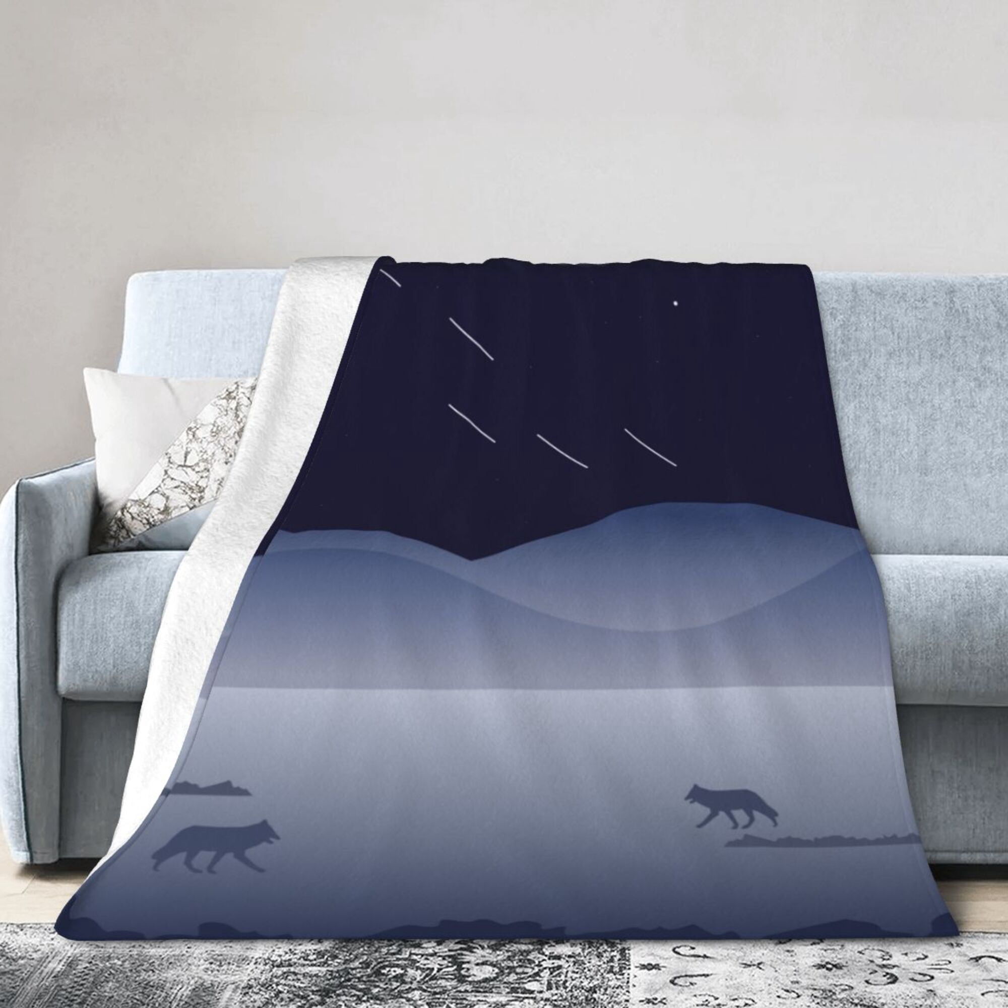 DouZhe Ultra-Soft Micro Fleece Lightweight Flannel Bed Blanket, Cartoon ...