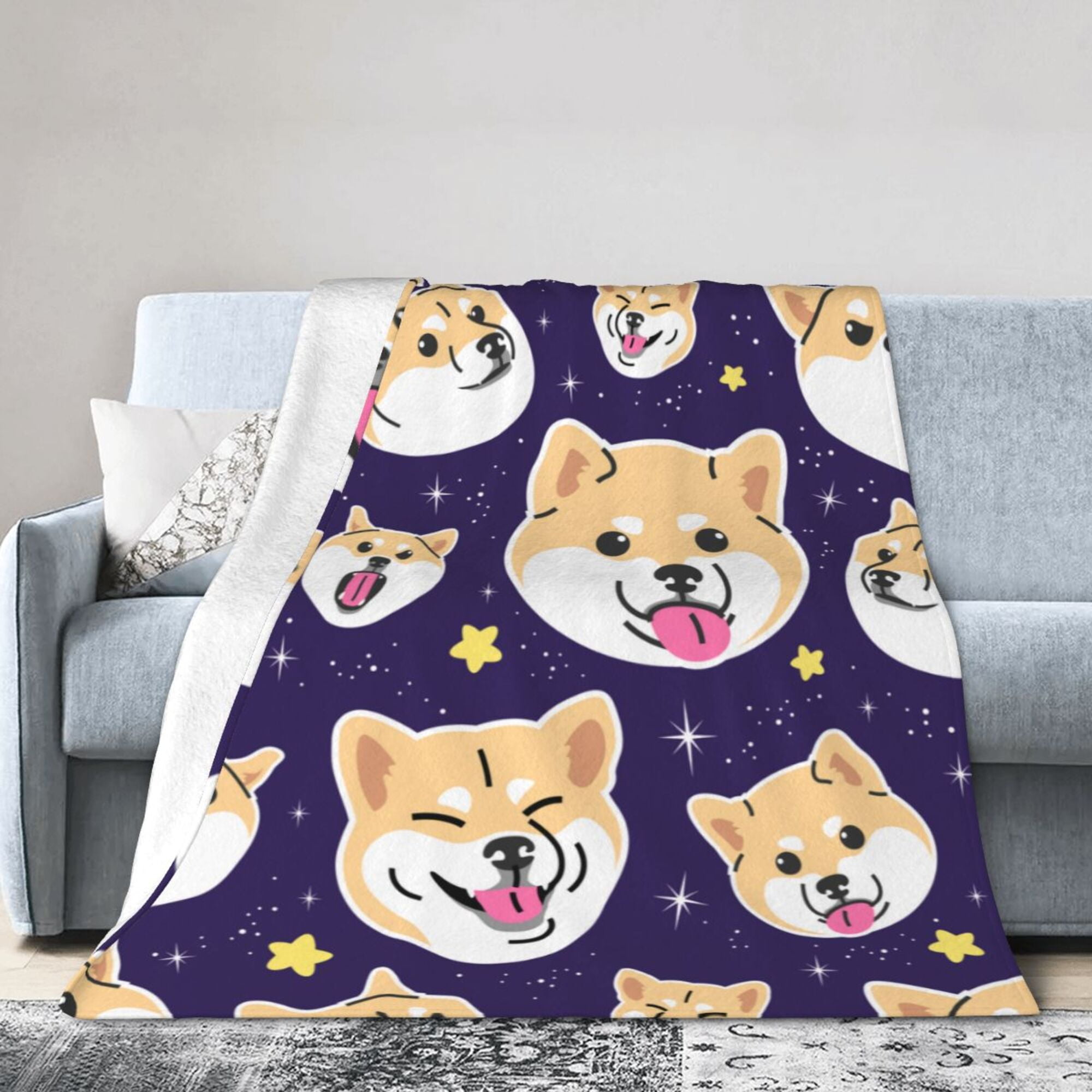 DouZhe Ultra-Soft Micro Fleece Lightweight Flannel Bed Blanket, Cartoon ...