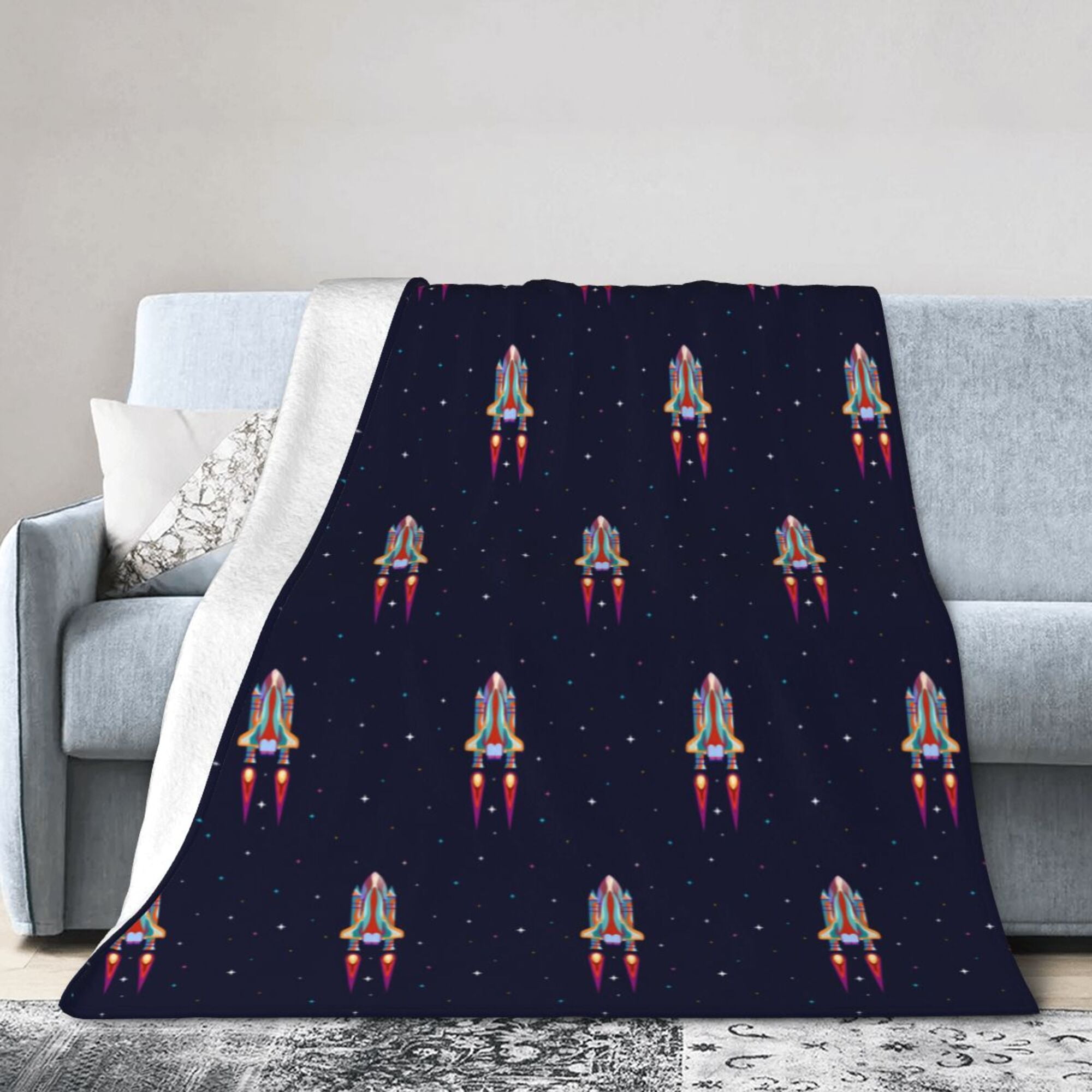 DouZhe Ultra-Soft Micro Fleece Lightweight Flannel Bed Blanket, Cartoon ...
